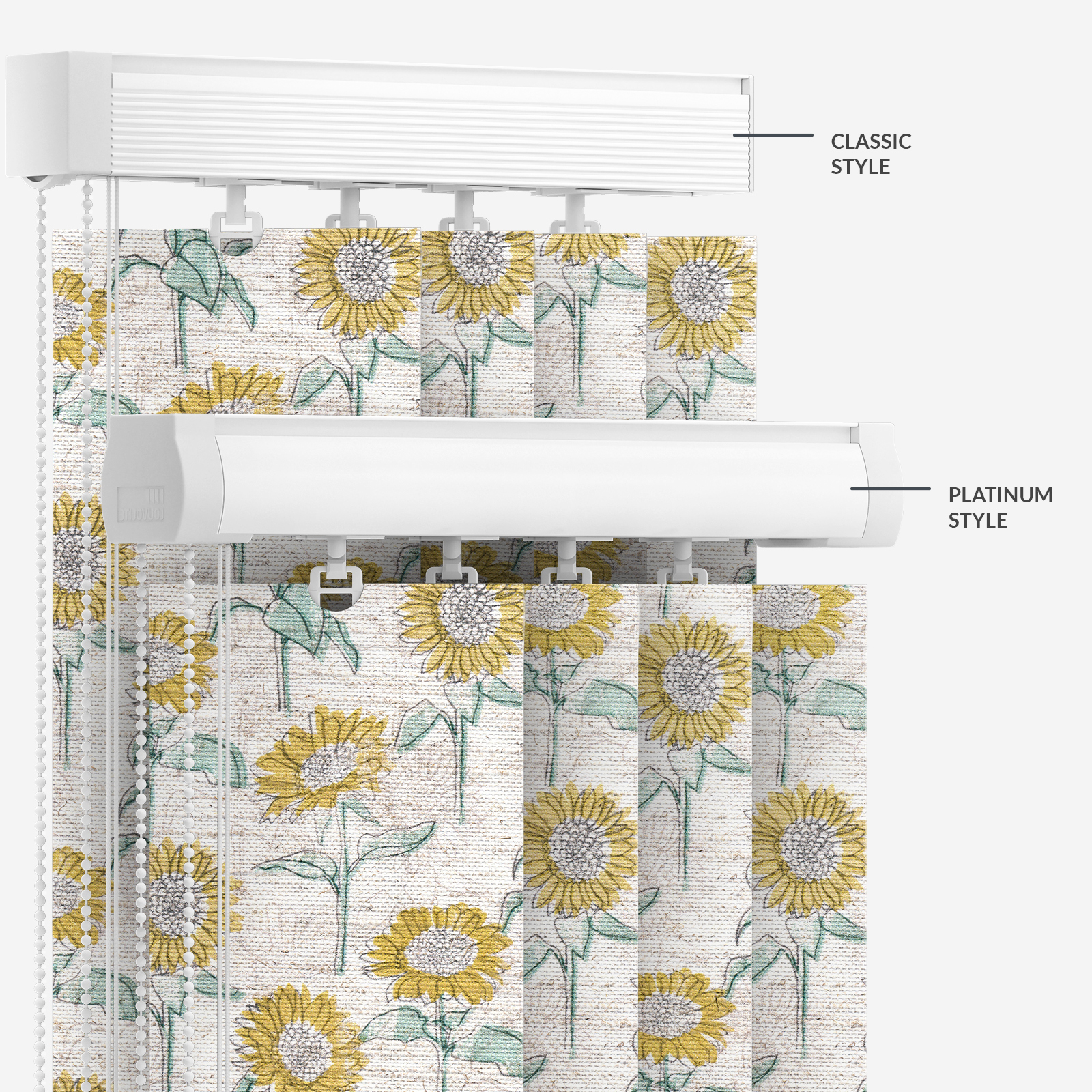 Gracie Sunshine Vertical Blind | Blinds Direct