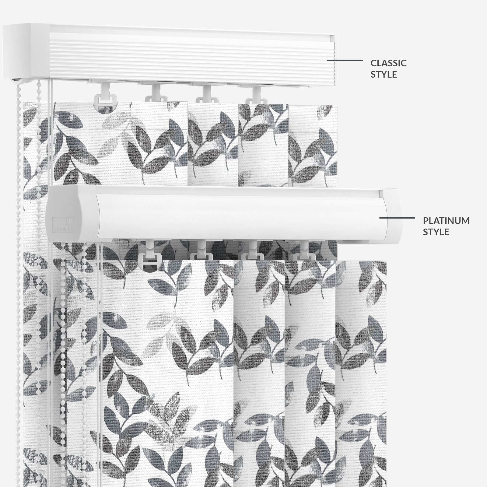 Maggie Iron Vertical Blind | Blinds Direct