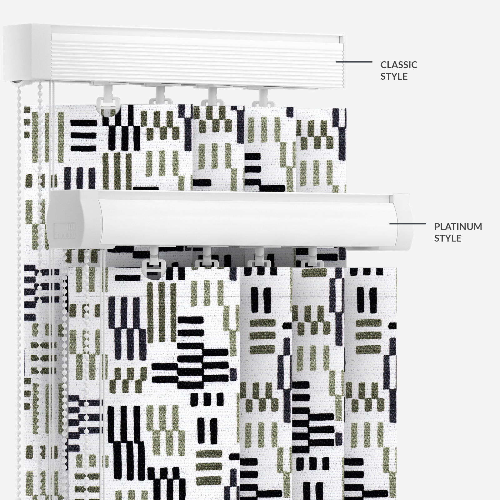 Pinto Mono Vertical Blind | Blinds Direct