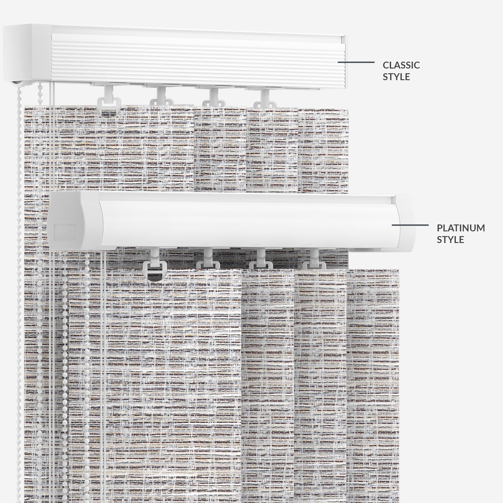 Ronda Shadow Vertical Blind | Blinds Direct