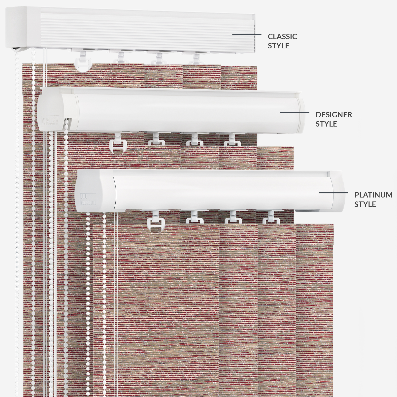 Renzo Heat Vertical Blind | Blinds Direct