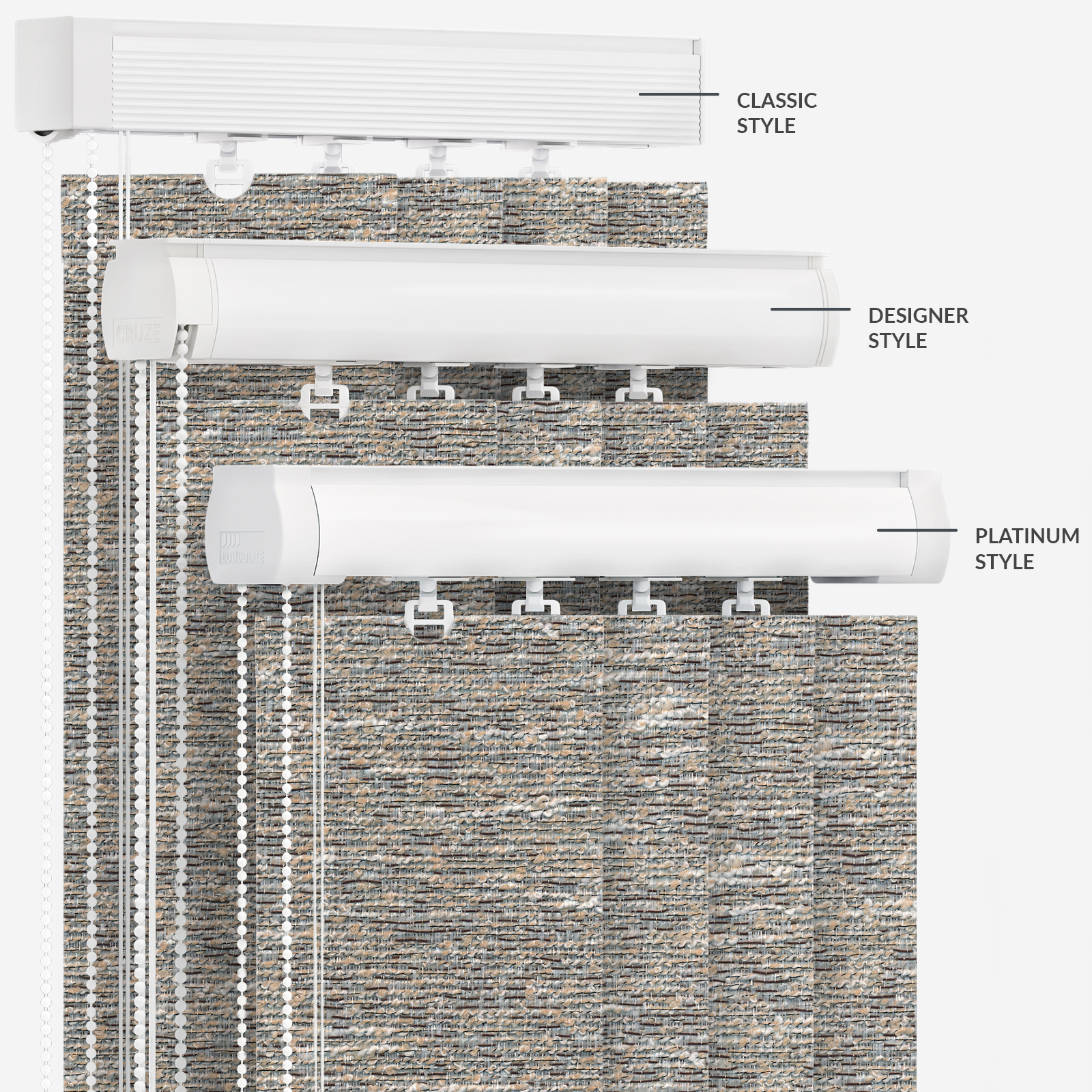 Tobin Brulee Vertical Blind | Blinds Direct