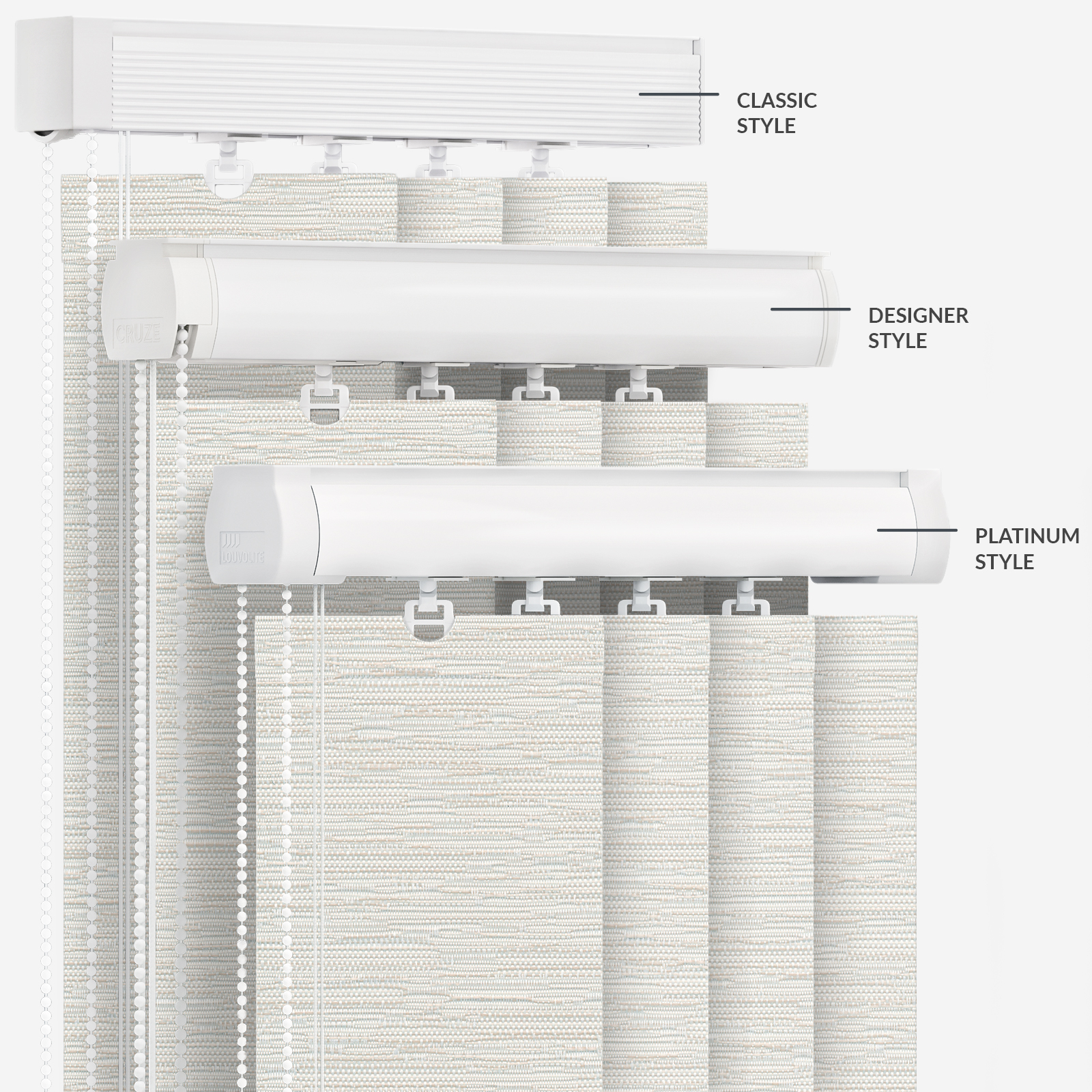 Mistral Linen Vertical Blind | Blinds Direct