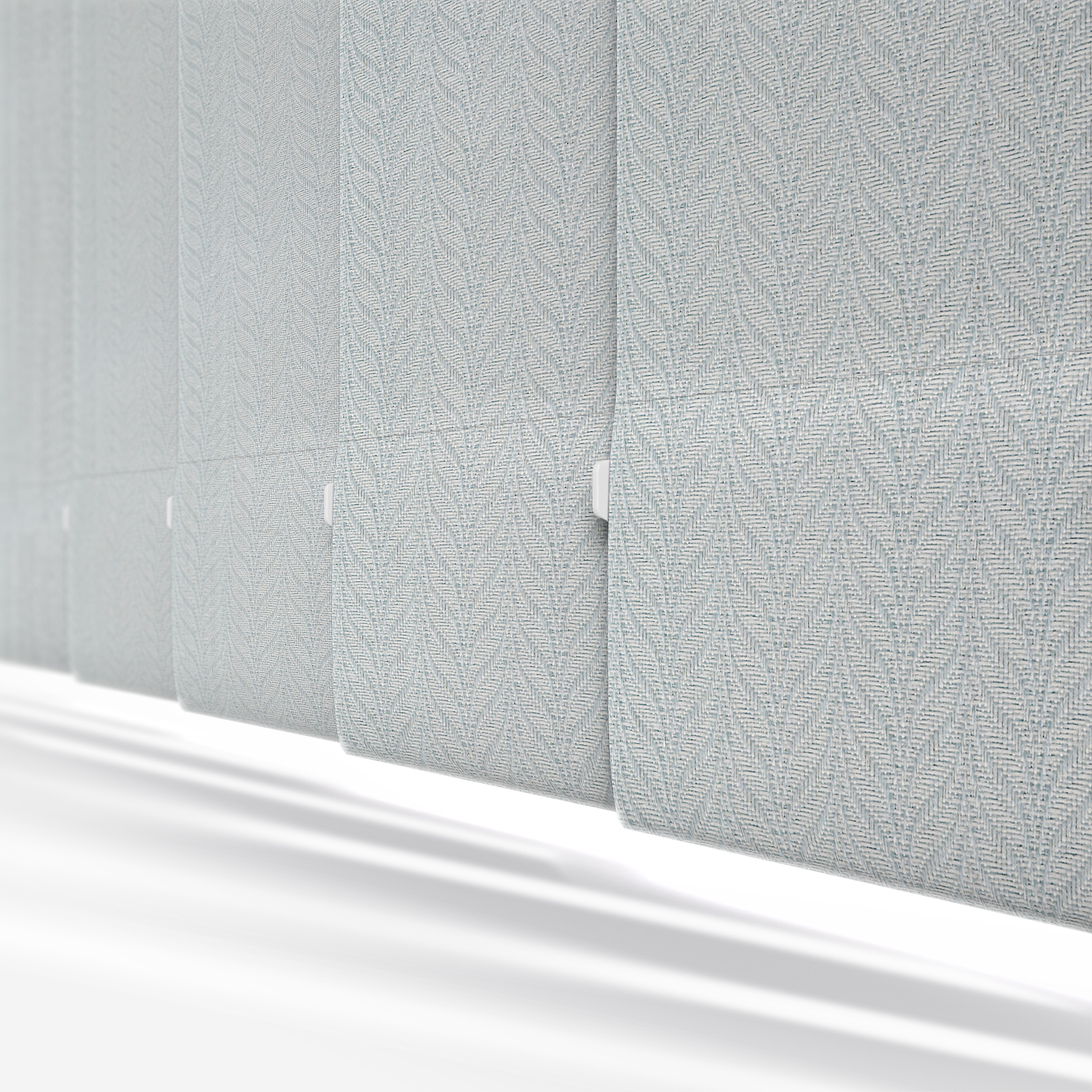 Herringbone Mist Vertical Blind | Blinds Direct
