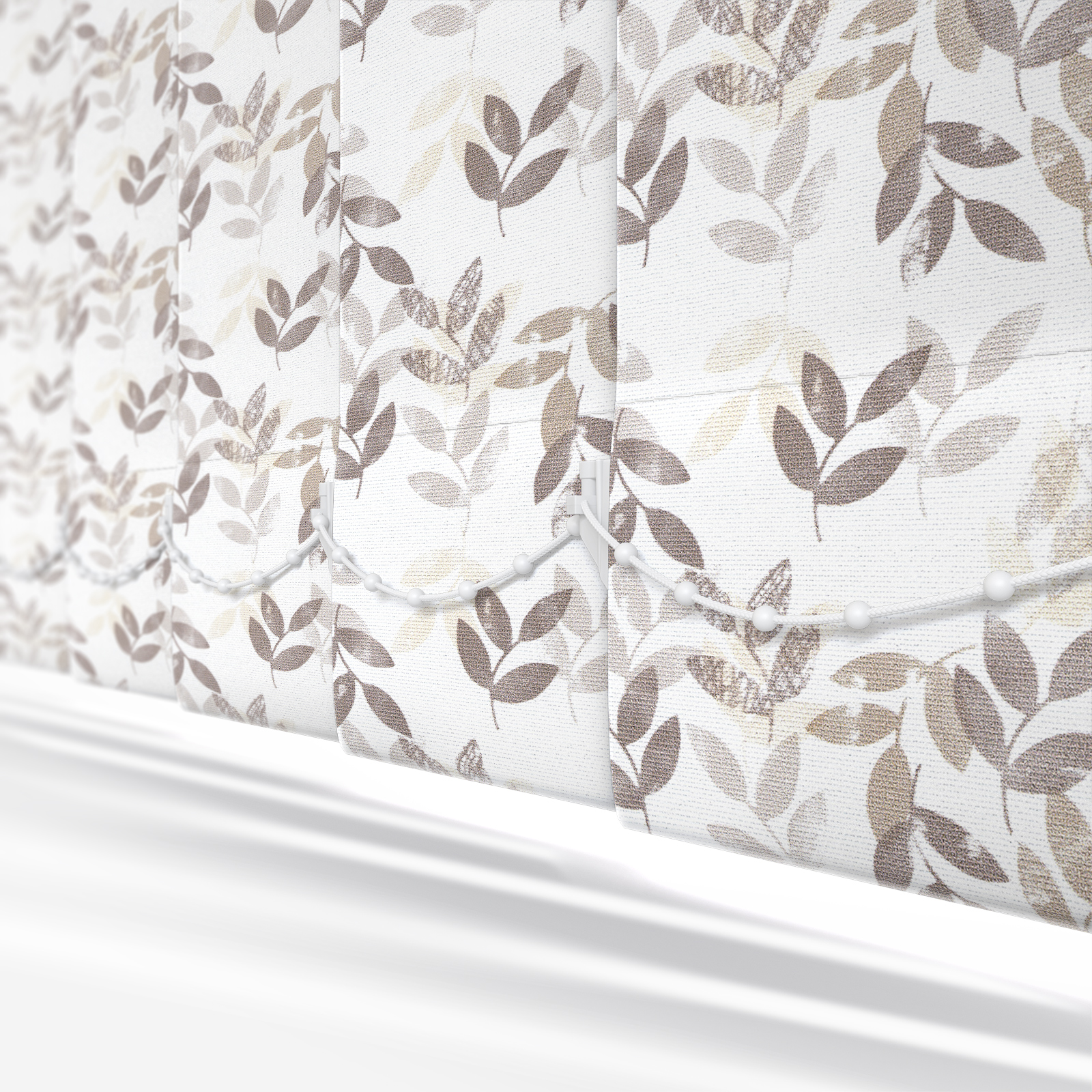 Maggie Natural Vertical Blind | Blinds Direct