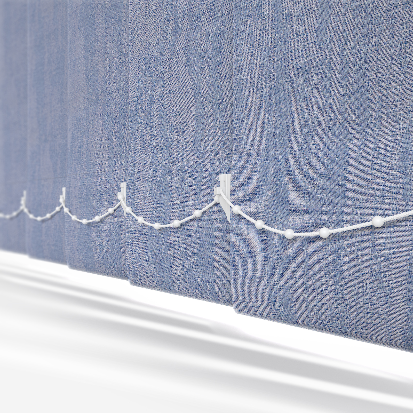 Radiance ASC Atlantic Blue Vertical Blind | Blinds Direct