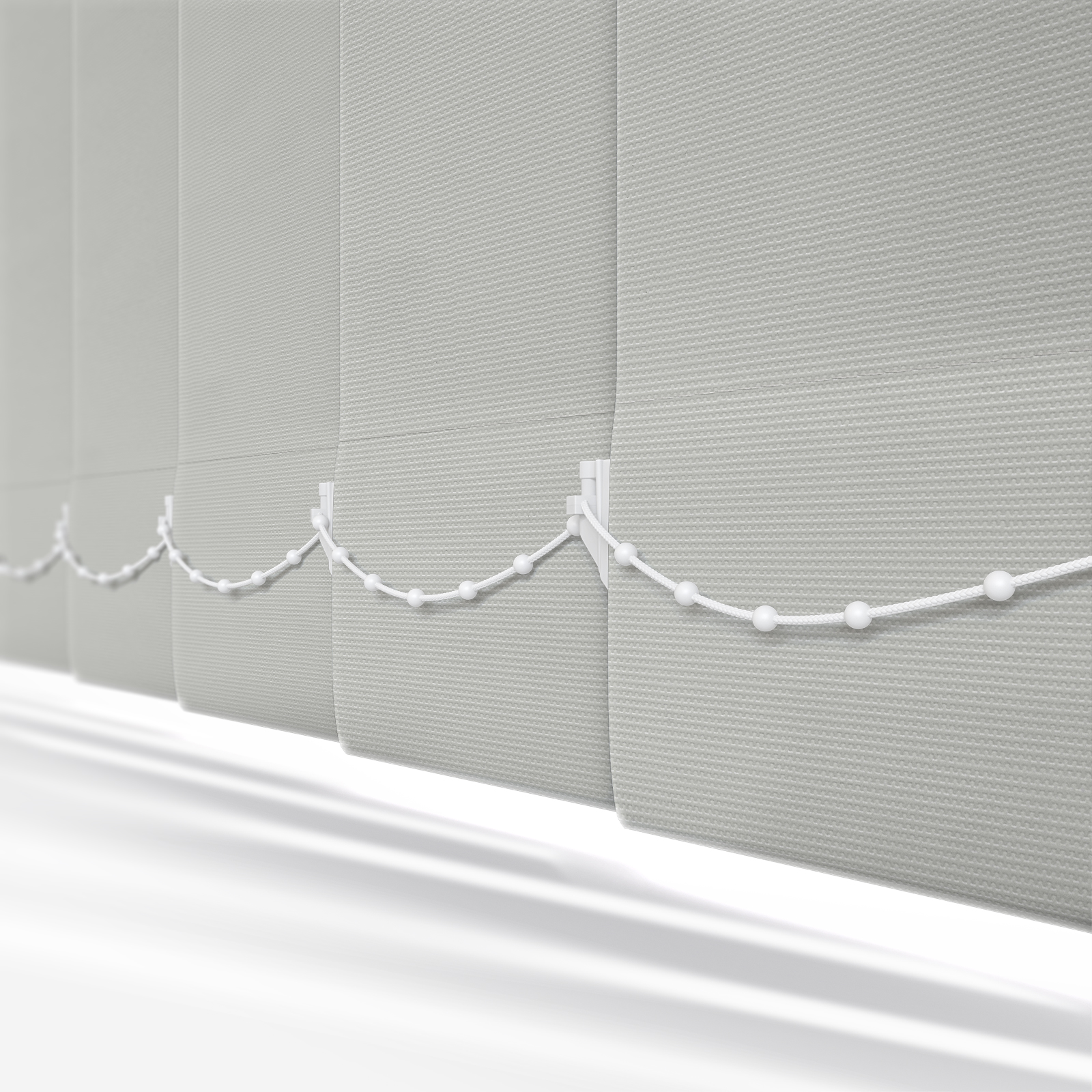 AquaLuxe Grey Vertical Blind | Blinds Direct