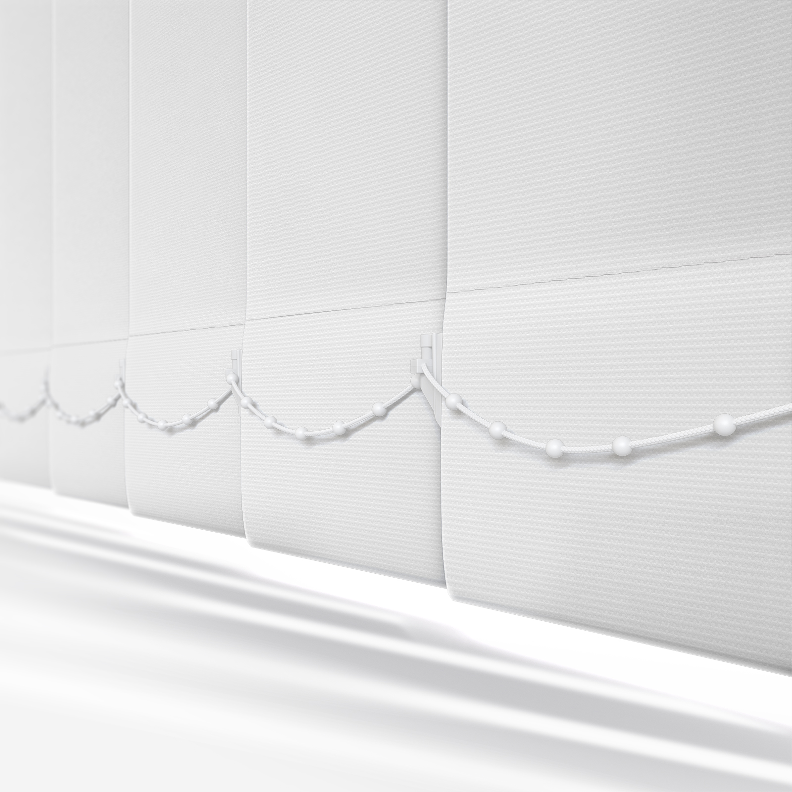 AquaLuxe White Vertical Blind | Blinds Direct