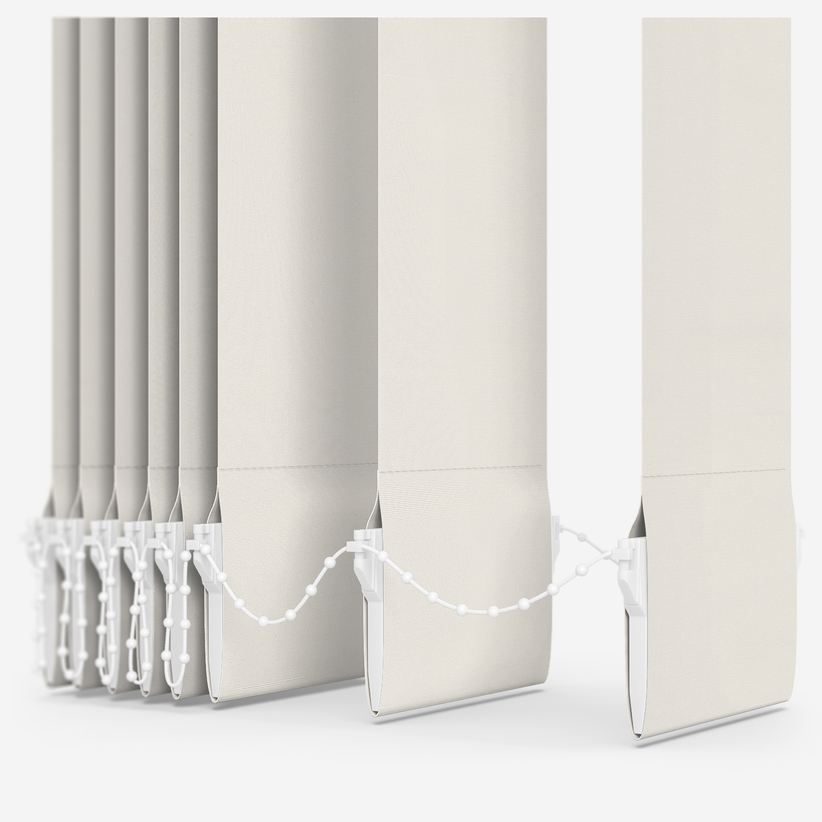 Supreme Blackout Pale Ecru Vertical Blind | Blinds Direct