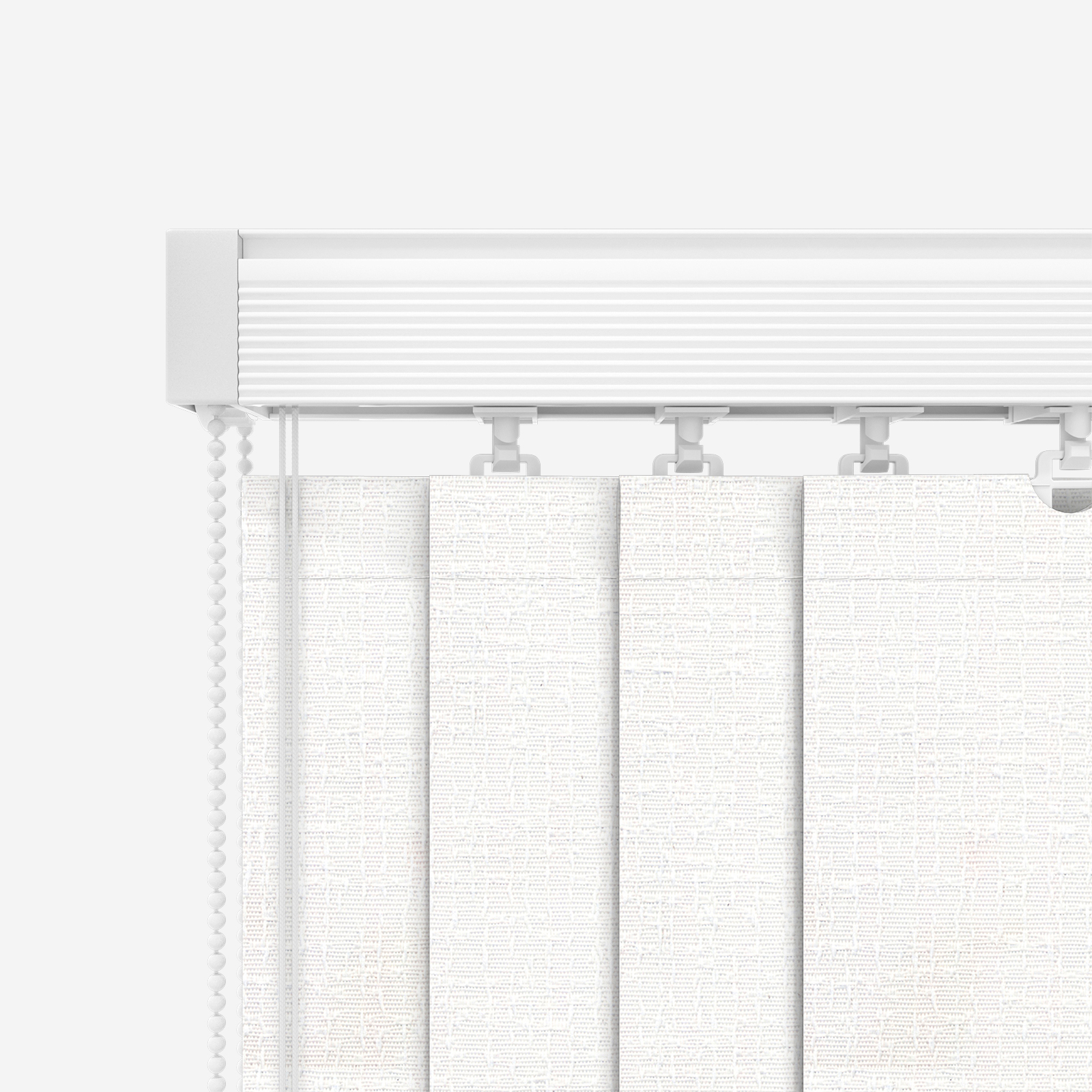 Sirocco White Vertical Blind | Blinds Direct
