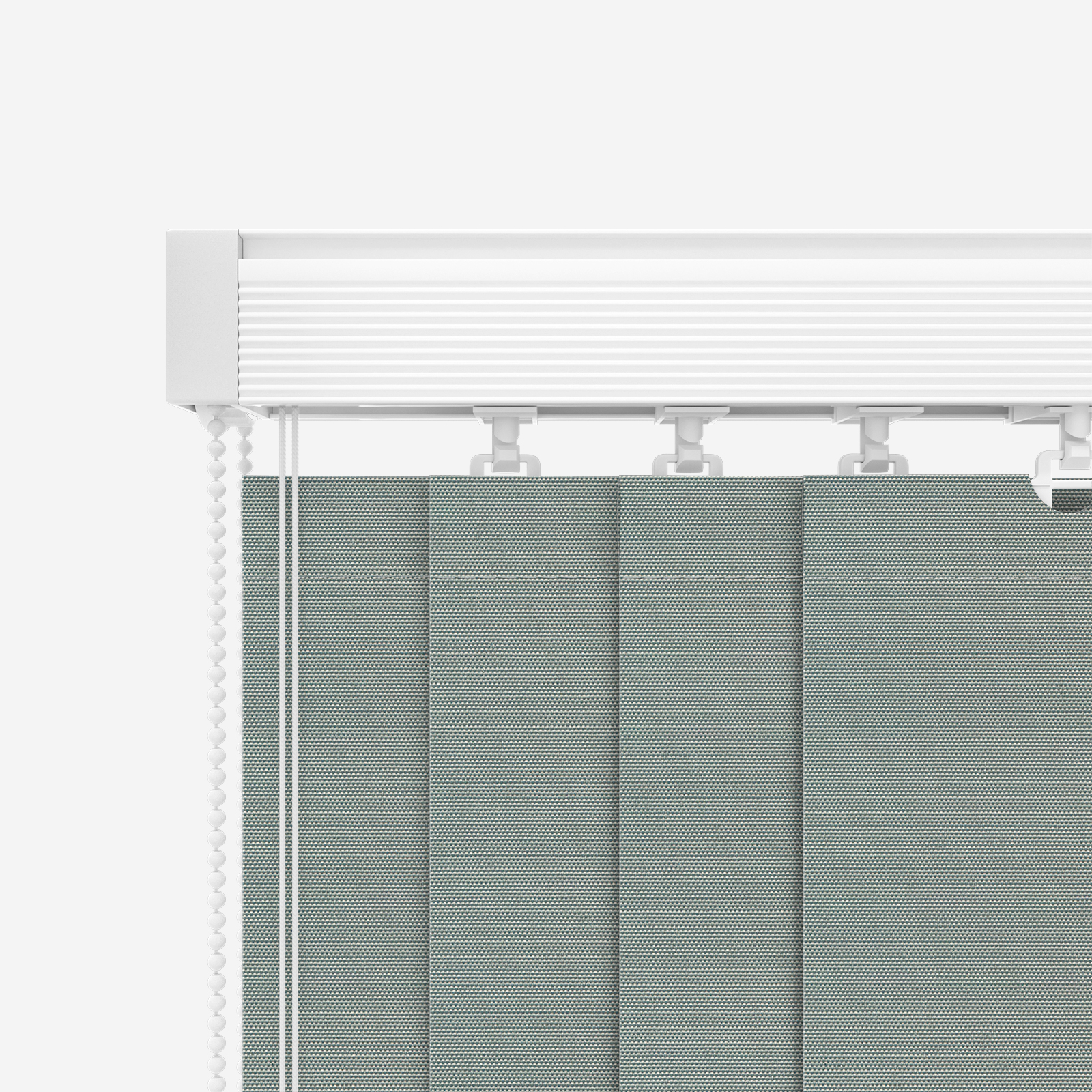 Deluxe Plain Dove Grey Vertical Blind | Blinds Direct