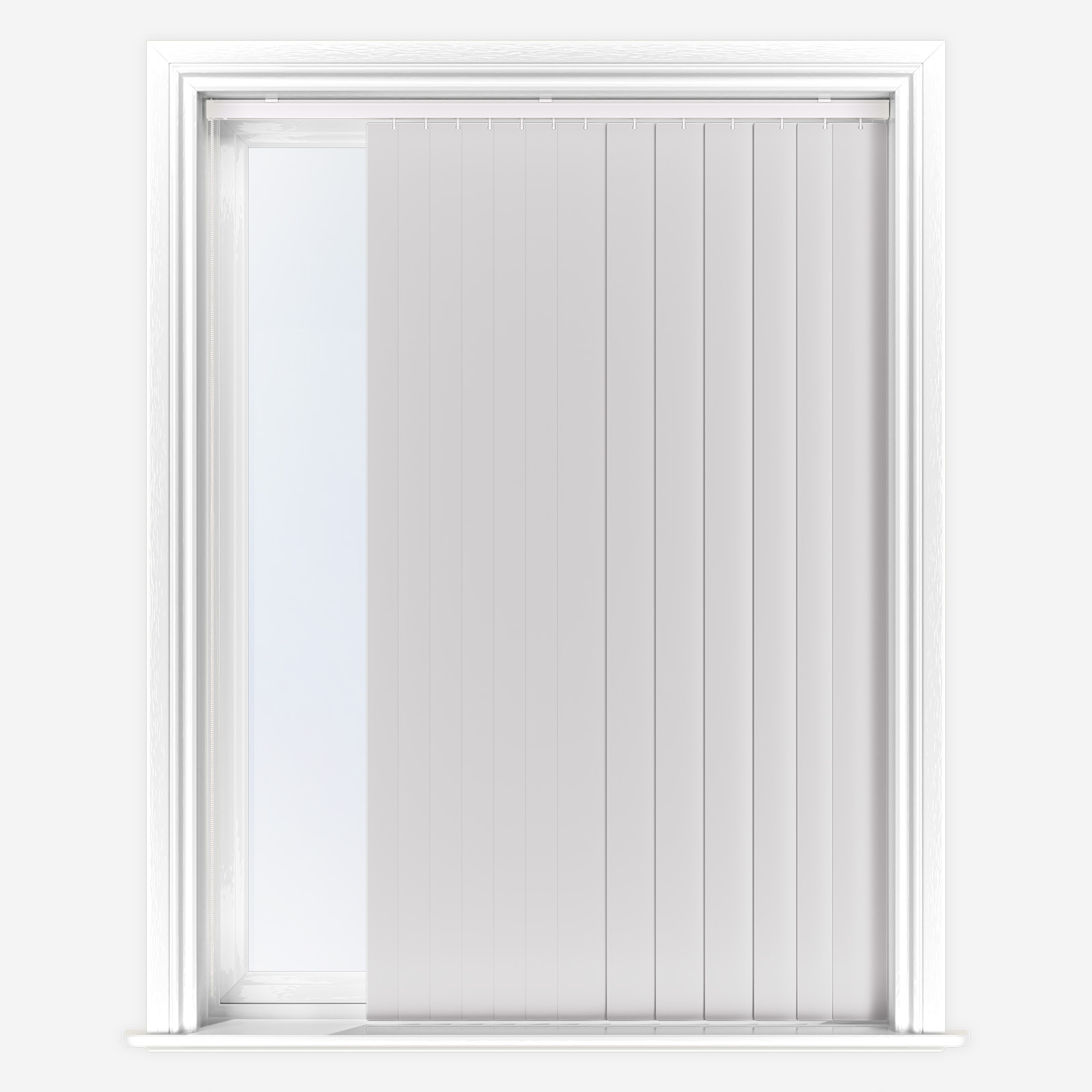 Uni Light Grey Vertical Blind | Blinds Direct