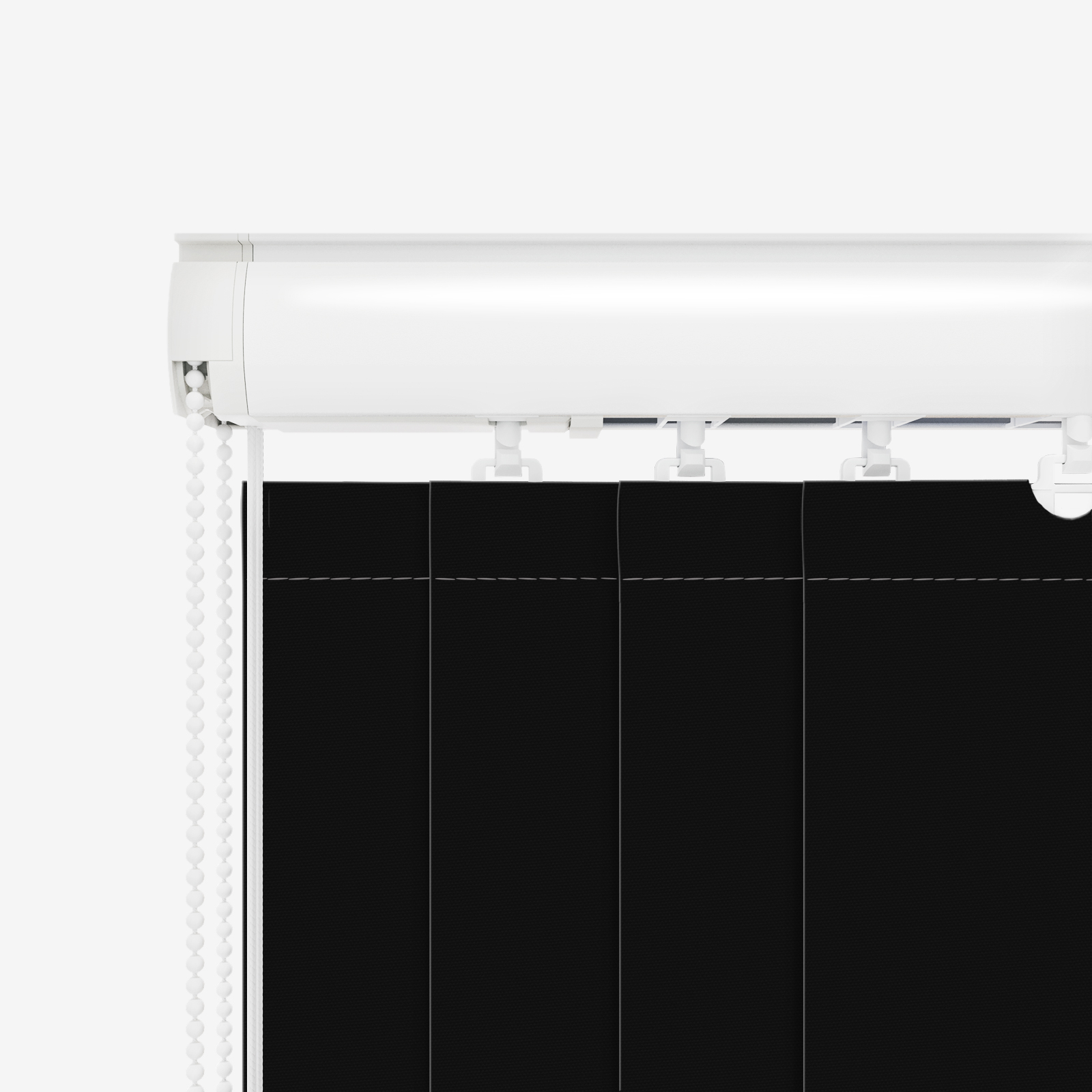 Supreme Blackout Jet Vertical Blind | Blinds Direct