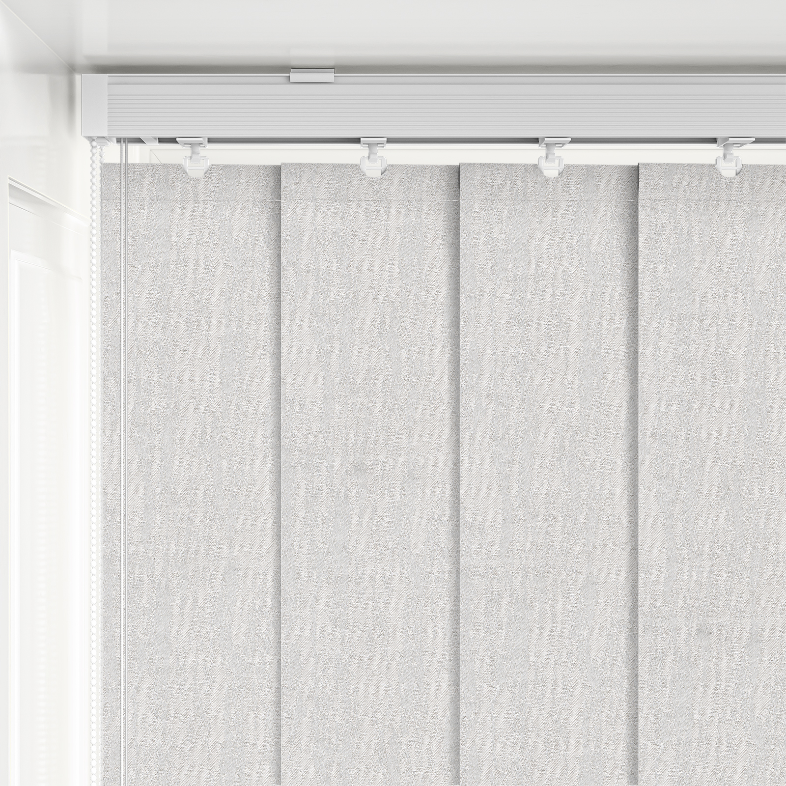 Radiance ASC Silver Mist Vertical Blind | Blinds Direct