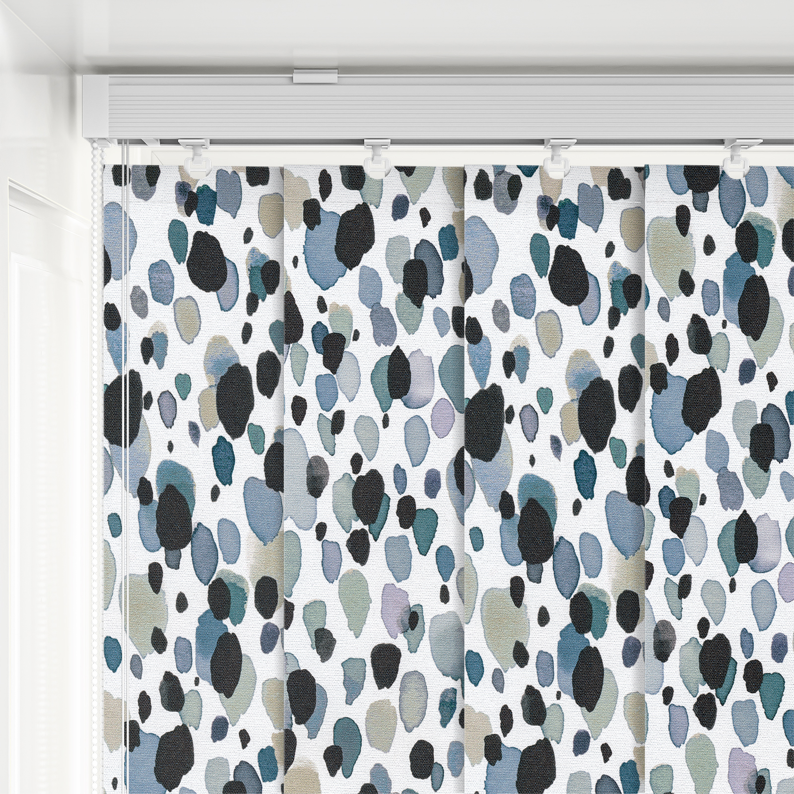 Vinnie Blue Vertical Blind | Blinds Direct