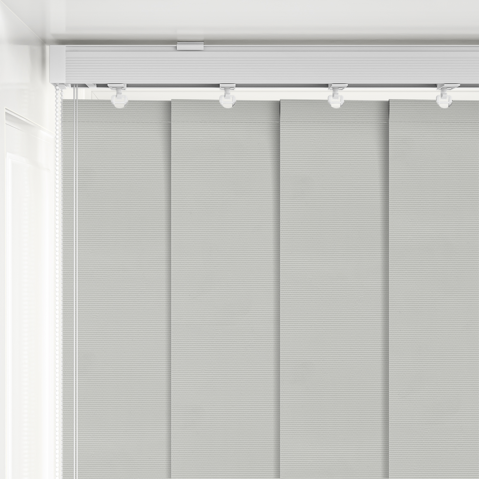 AquaLuxe Grey Vertical Blind | Blinds Direct