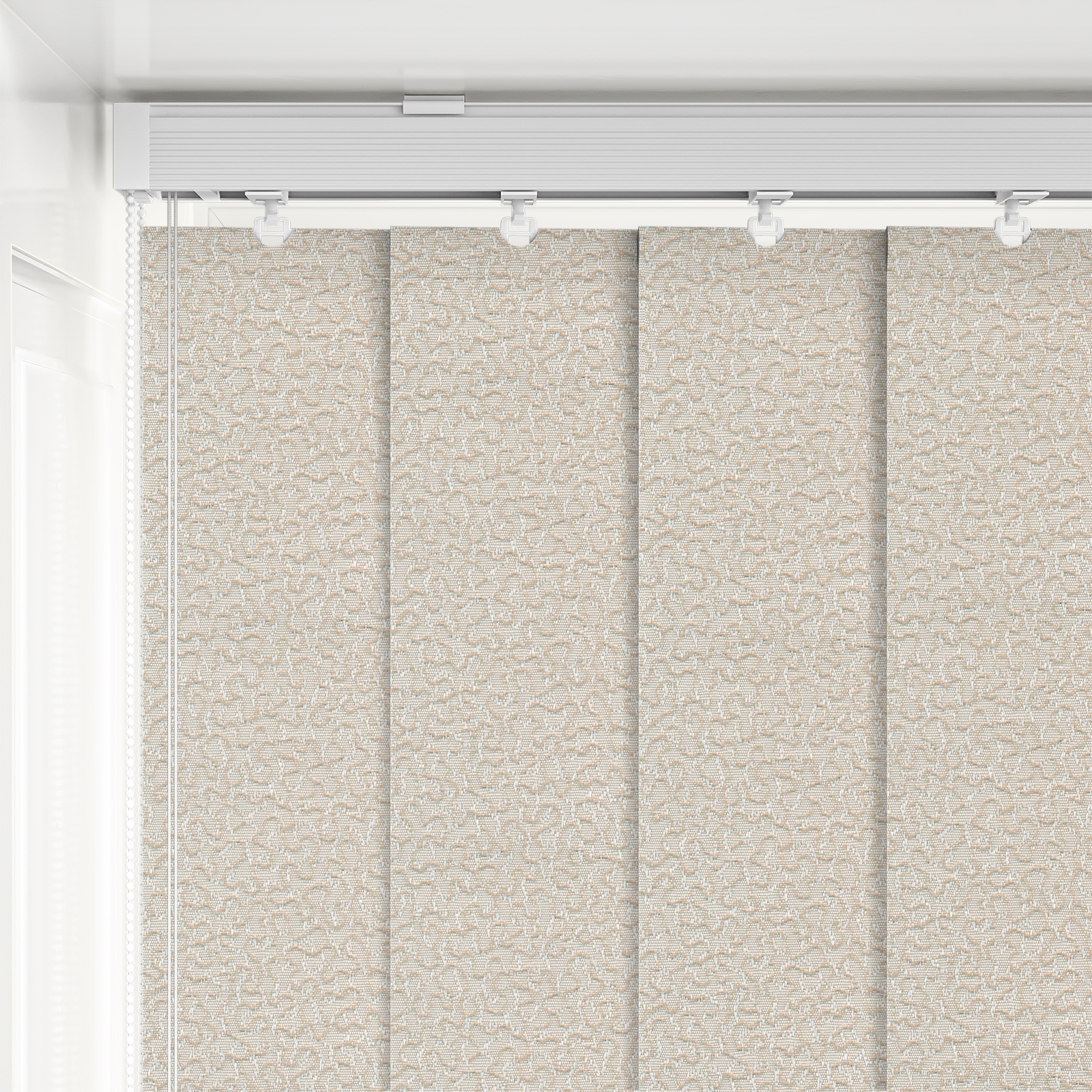 Ribble Beige Vertical Blind | Blinds Direct