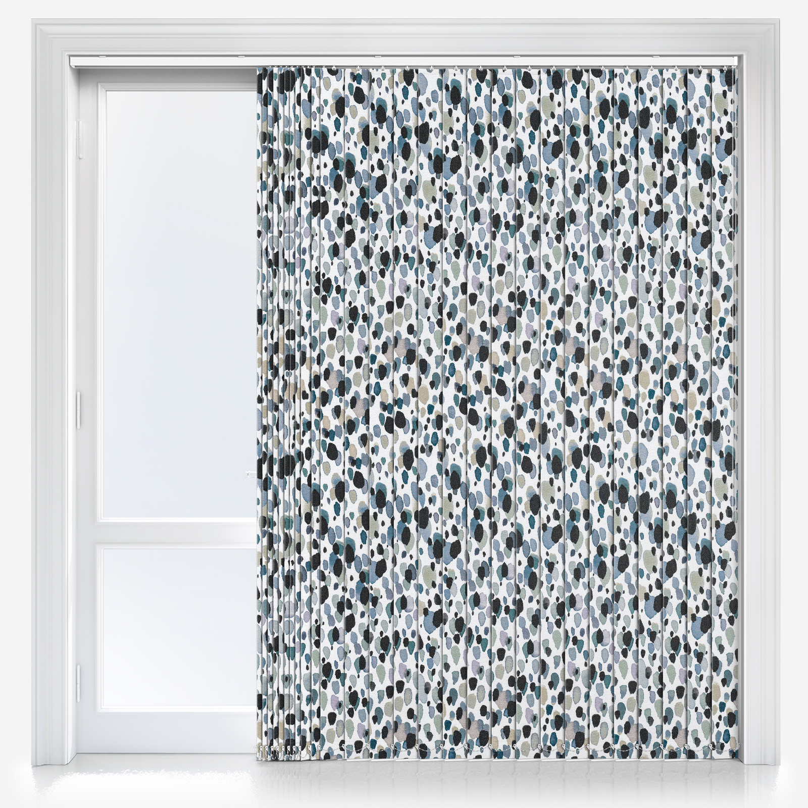 Vinnie Blue Vertical Blind | Blinds Direct