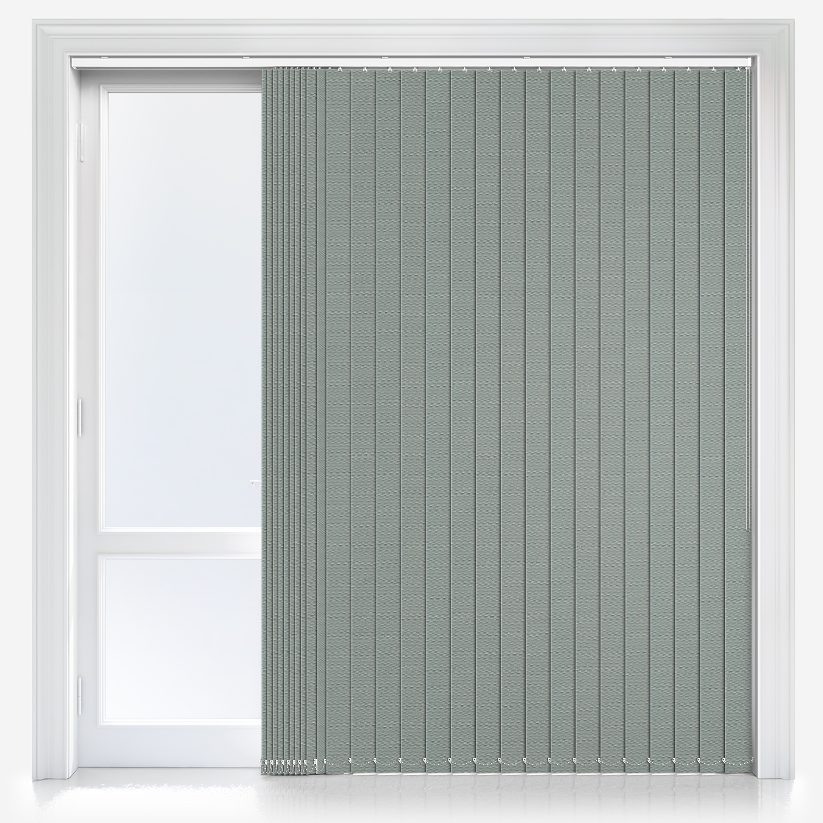 Deluxe Plain Dove Grey Vertical Blind | Blinds Direct