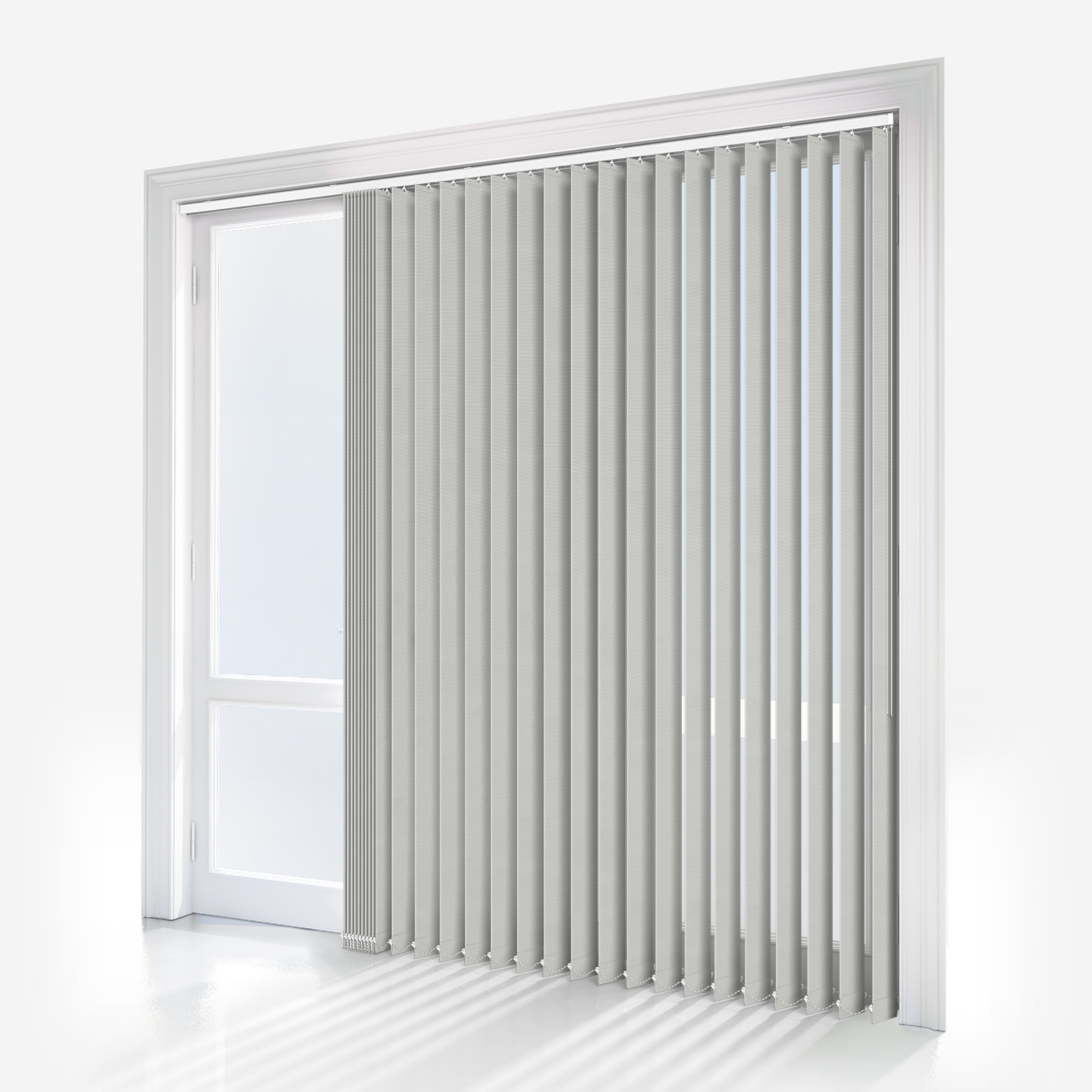 AquaLuxe Grey Vertical Blind | Blinds Direct
