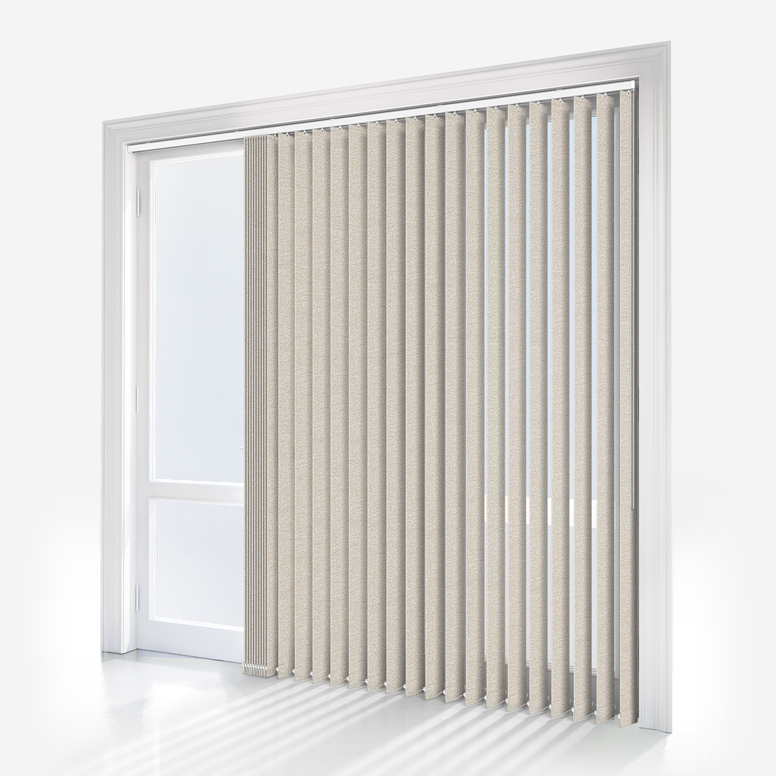 Ribble Beige Vertical Blind | Blinds Direct