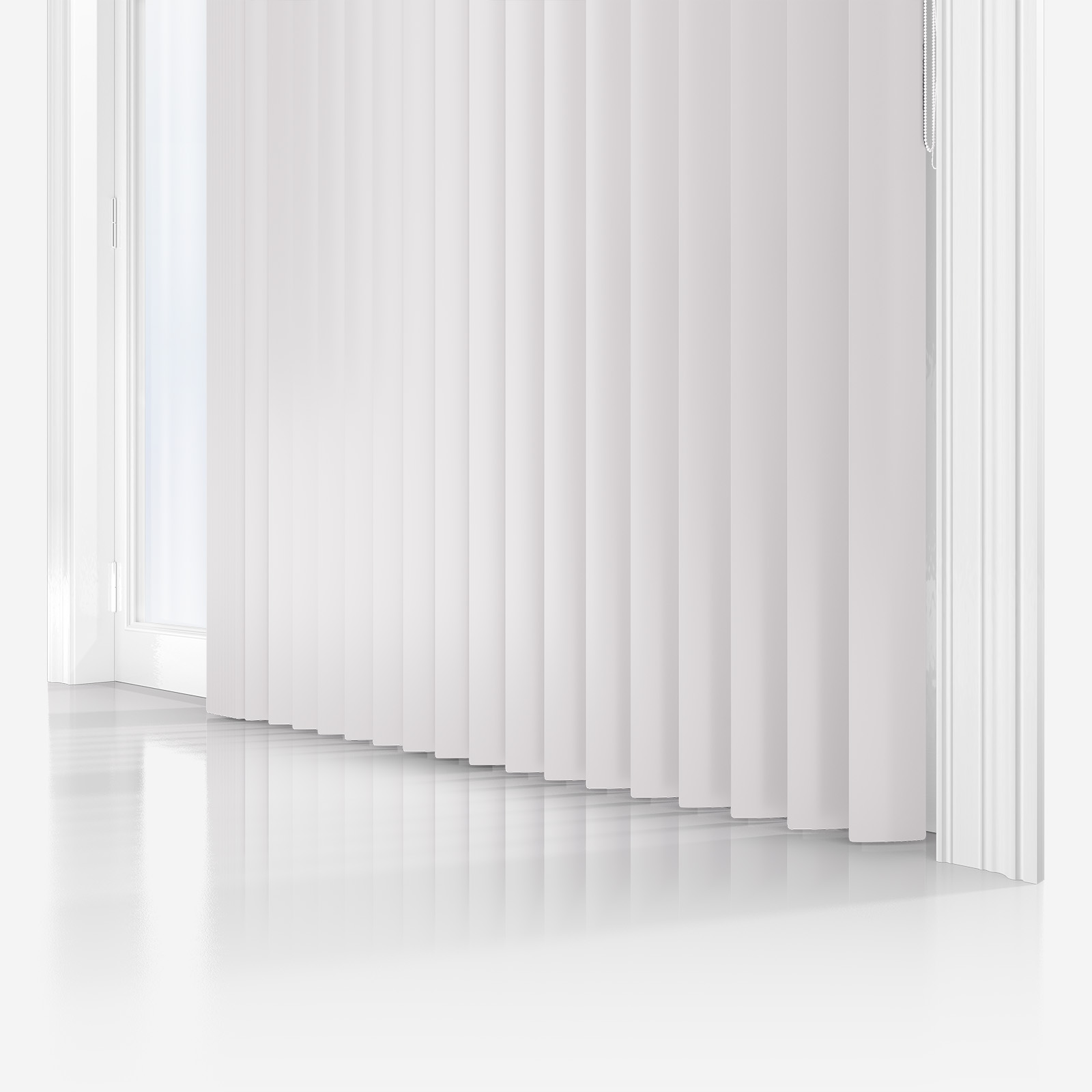 Uni Light Grey Vertical Blind | Blinds Direct