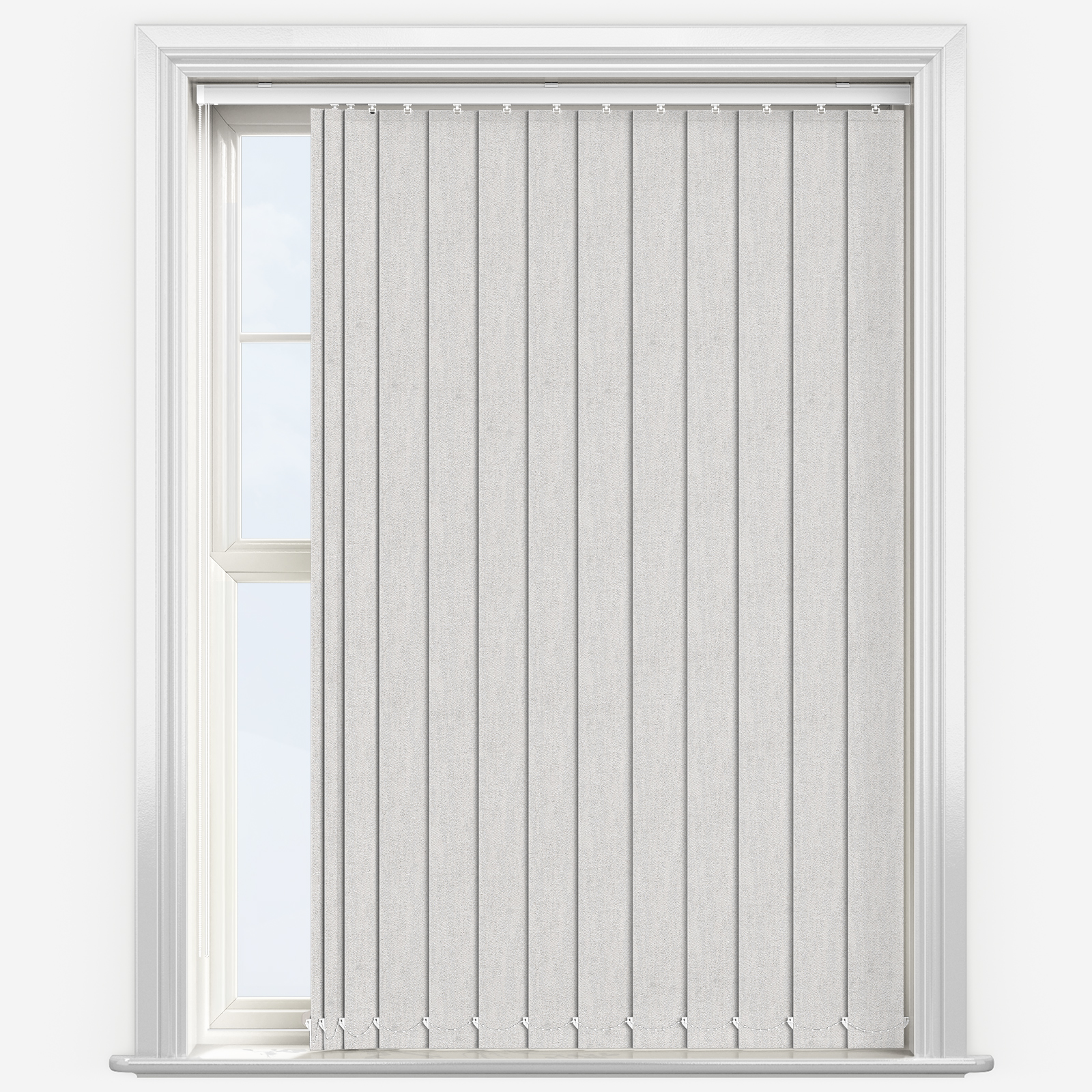 Radiance ASC Silver Mist Vertical Blind | Blinds Direct