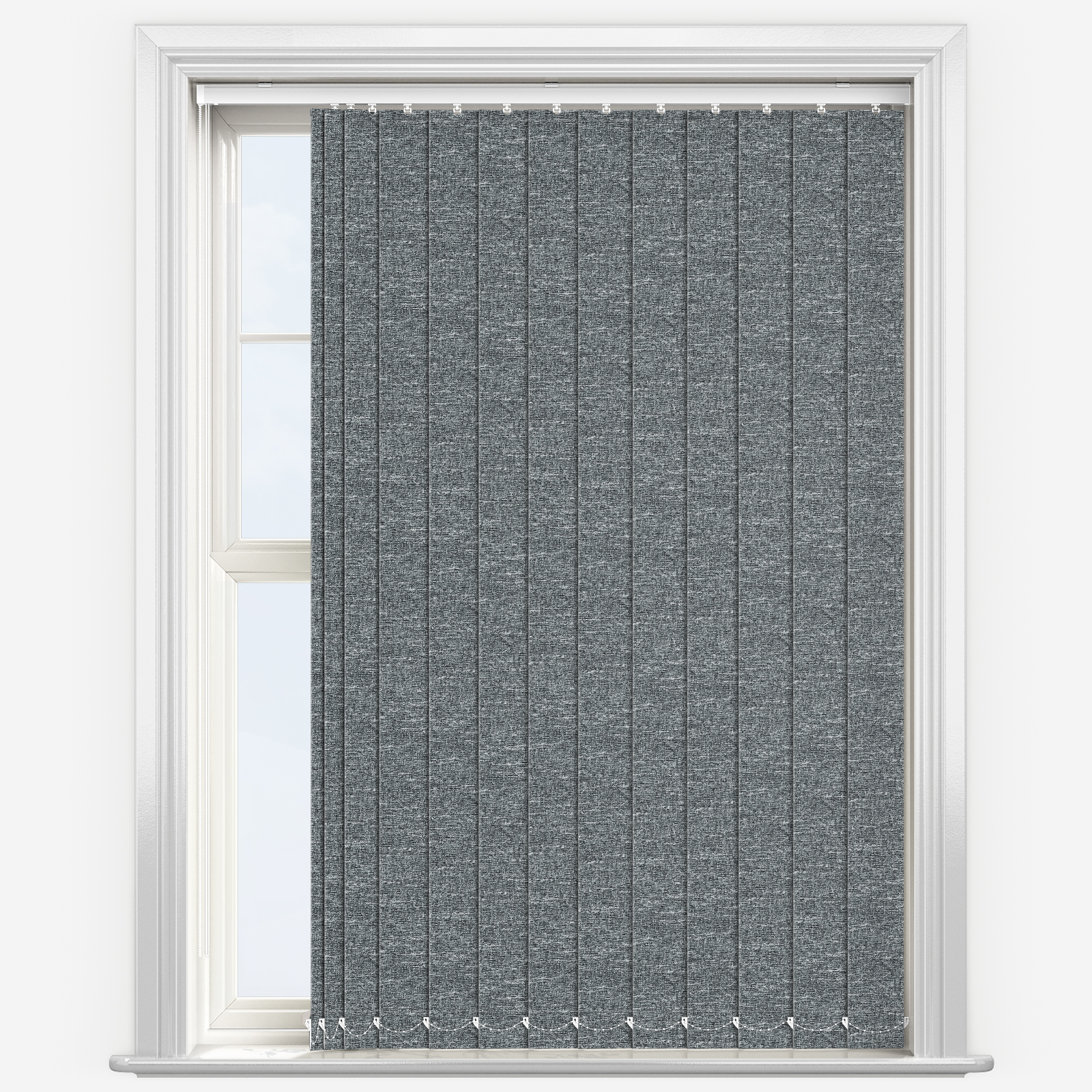 Tobin Graphite Vertical Blind | Blinds Direct