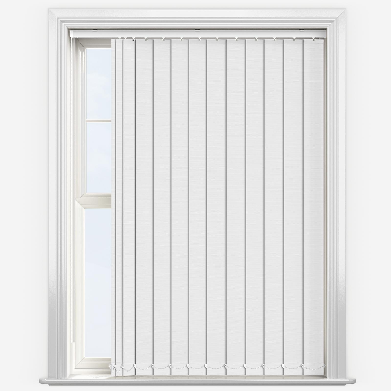 AquaLuxe White Vertical Blind | Blinds Direct