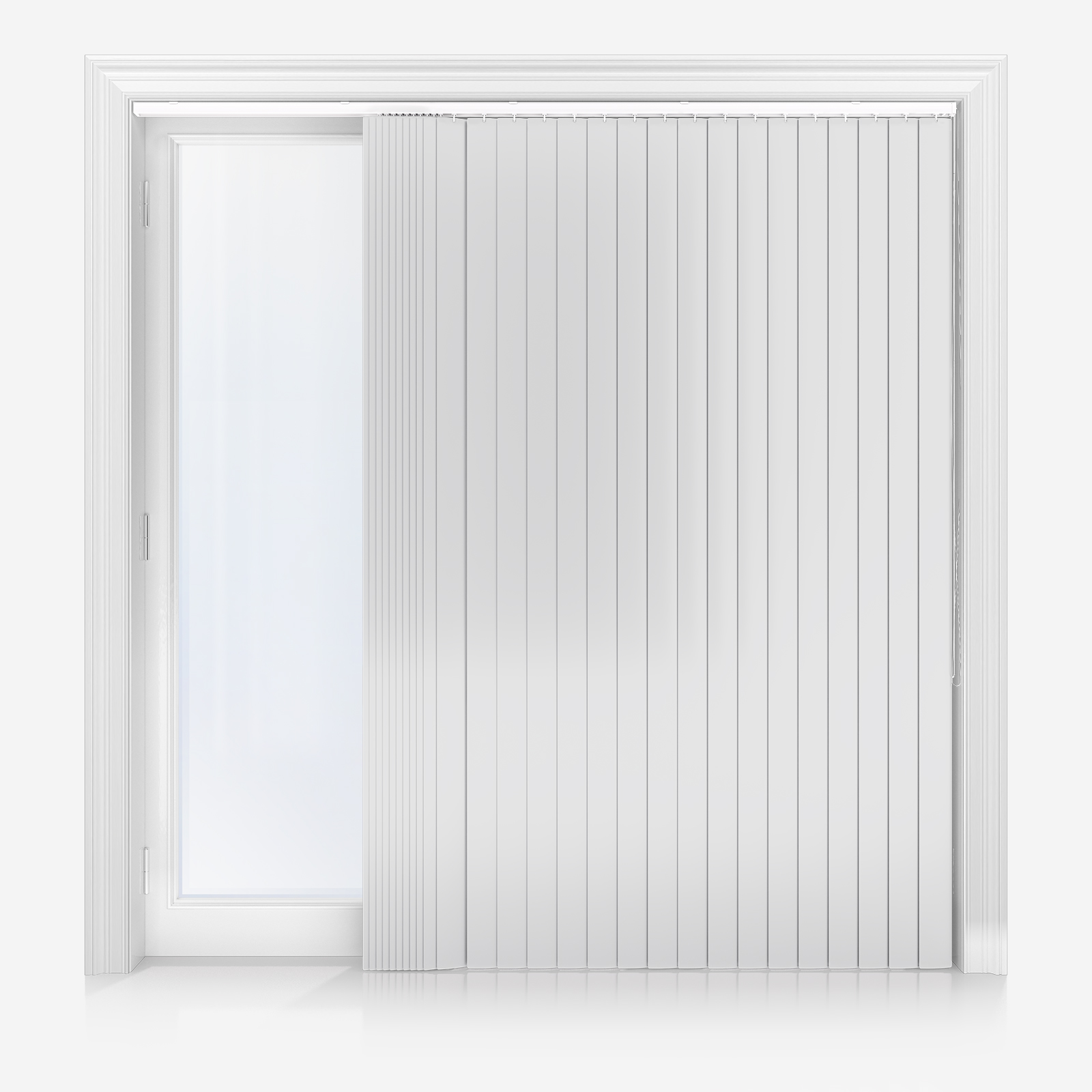 Uni Light Grey Vertical Blind | Blinds Direct