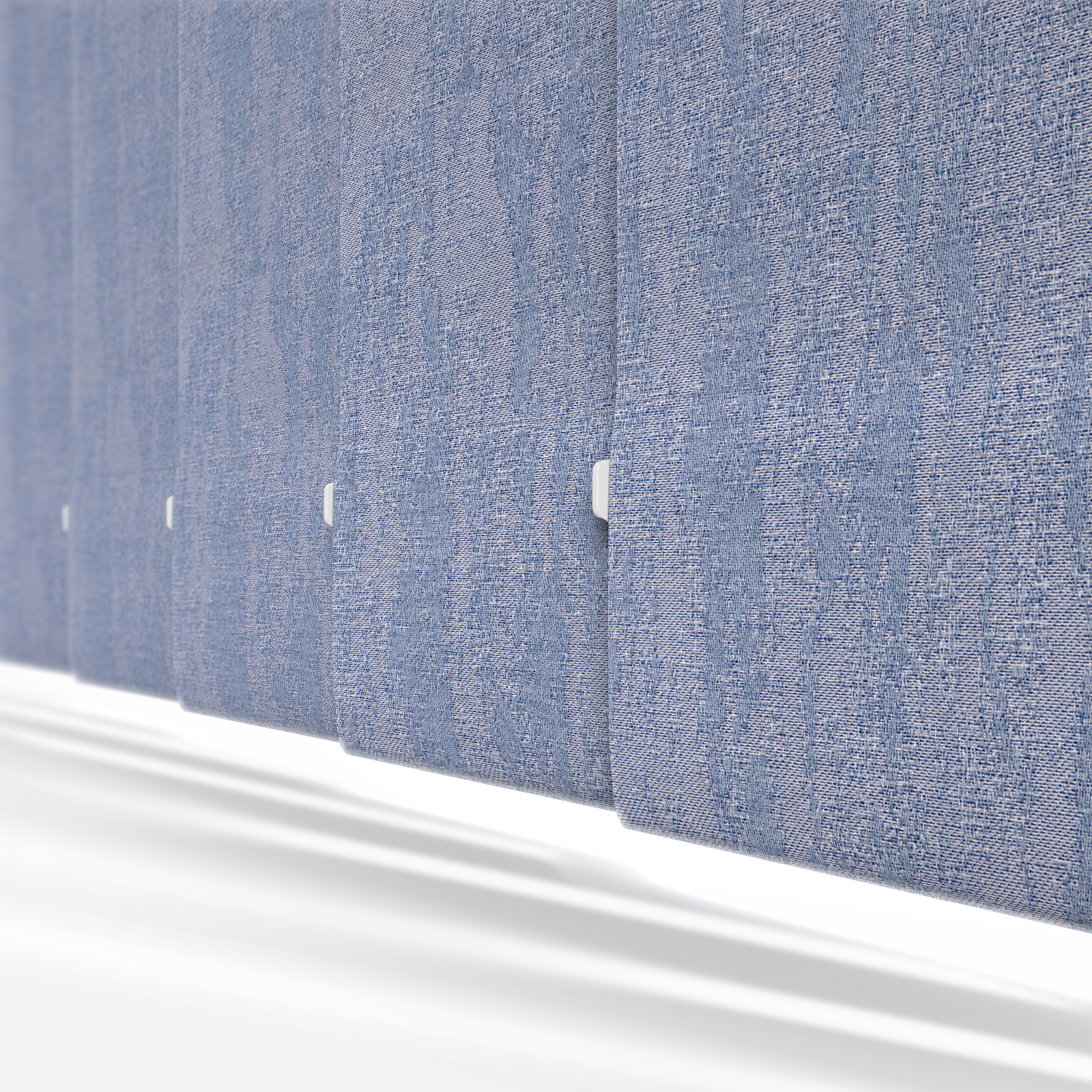 Radiance ASC Atlantic Blue Vertical Blind Replacement Slats | Blinds Direct