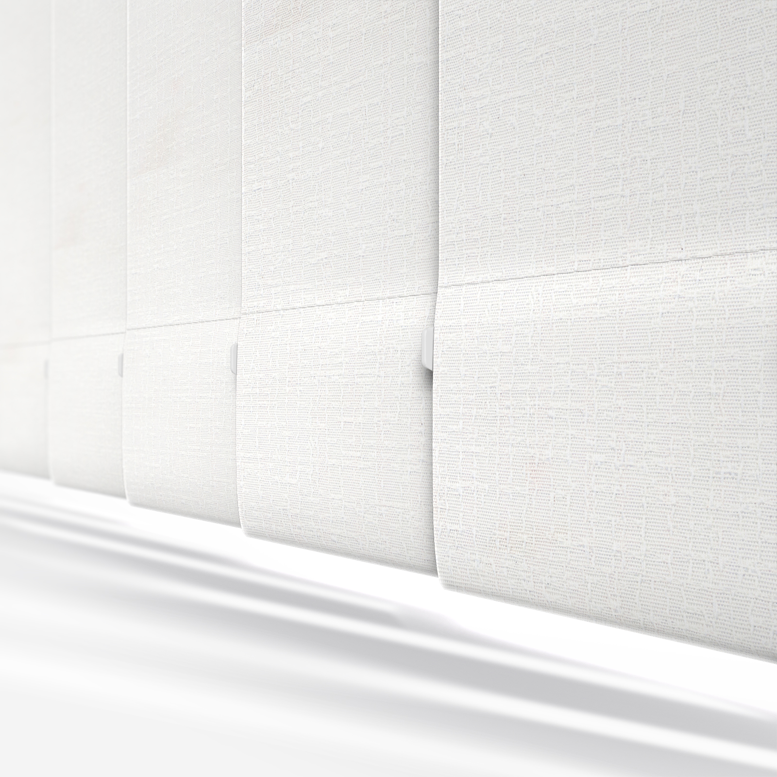 Sirocco White Vertical Blind Replacement Slats | Blinds Direct