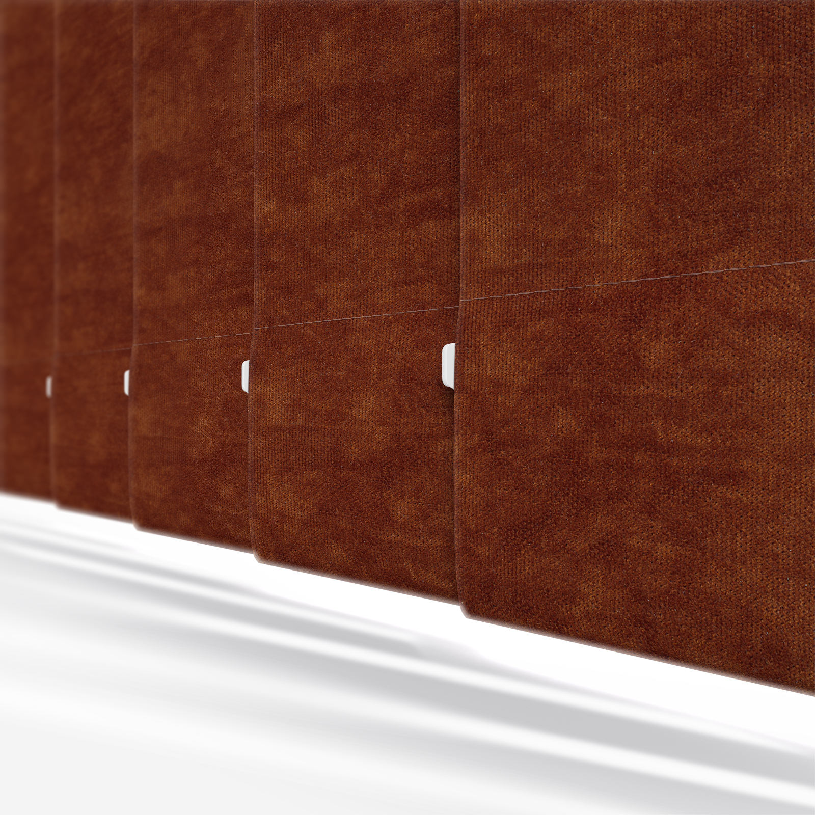 Windsor Blackout Rust Vertical Blind Replacement Slats | Blinds Direct