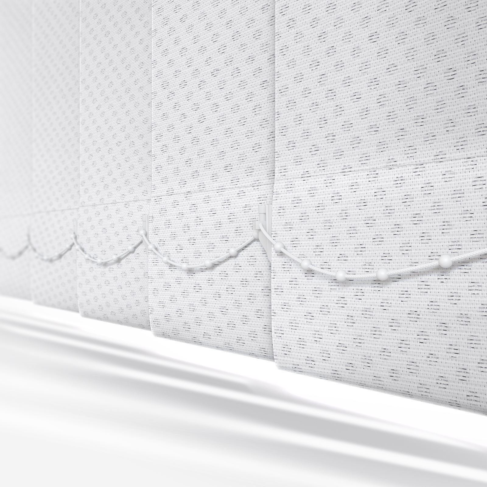 Fuse Silver Vertical Blind Replacement Slats | Blinds Direct