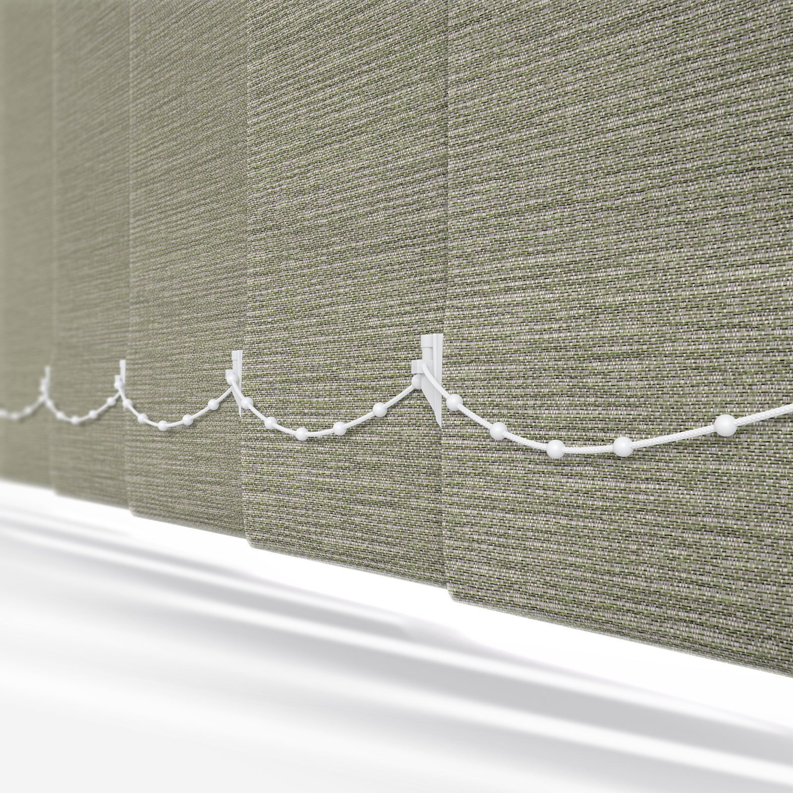 Piper Olive Vertical Blind Replacement Slats | Blinds Direct