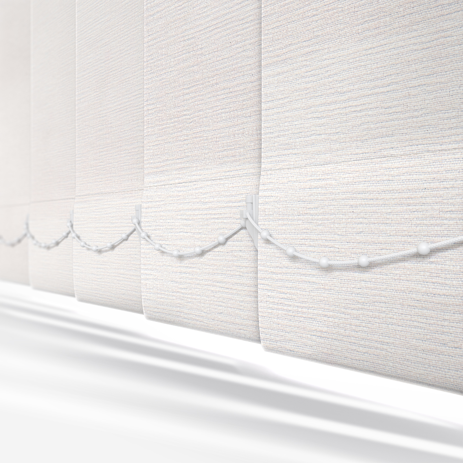 Piper Parchment Vertical Blind Replacement Slats | Blinds Direct