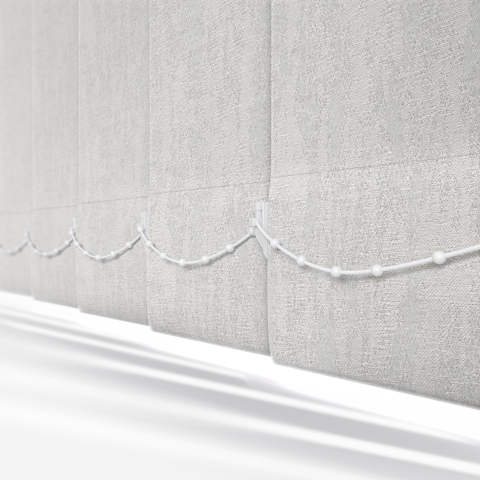 Radiance ASC Silver Mist Vertical Blind Replacement Slats | Blinds Direct