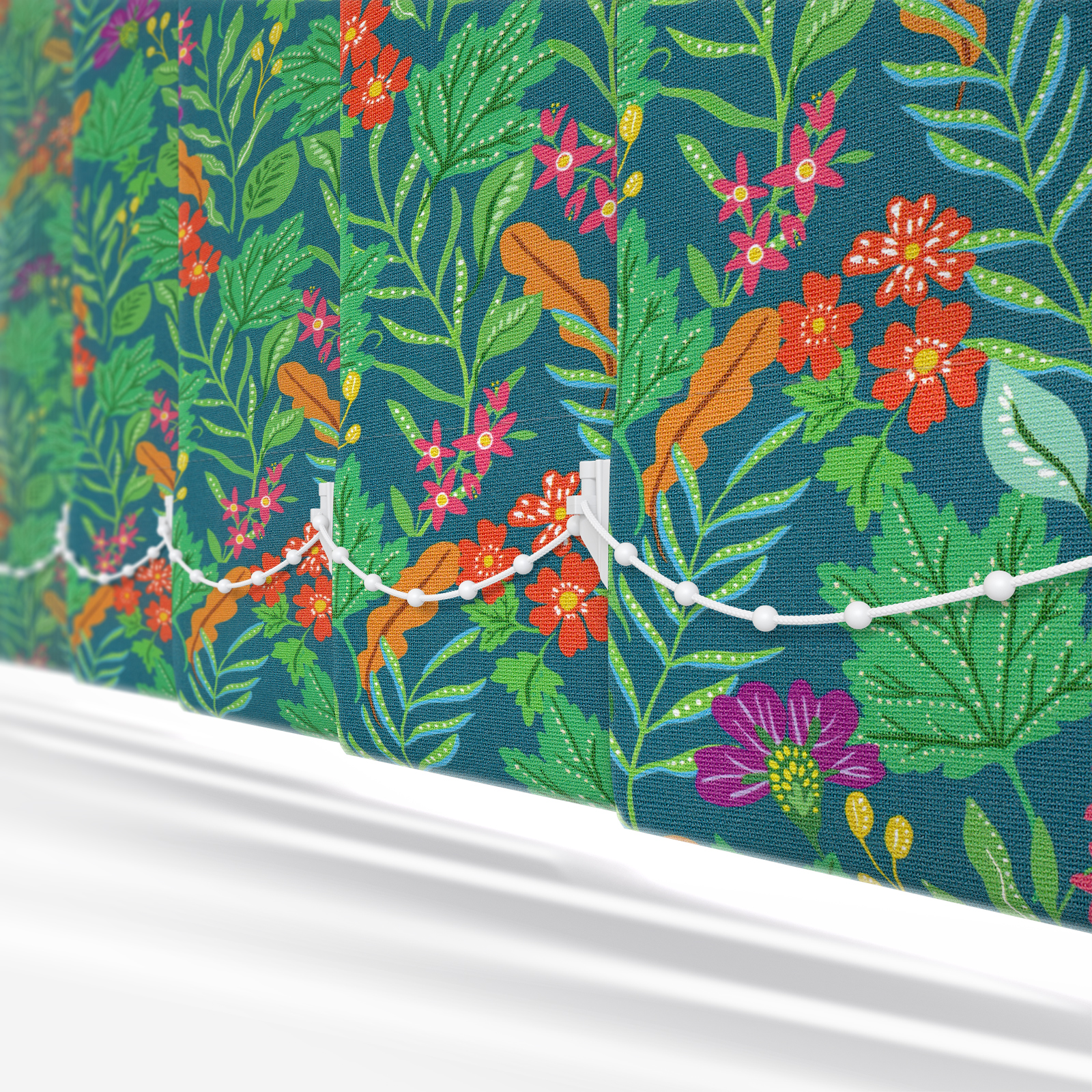 Tree Of Life Teal Vertical Blind Replacement Slats | Blinds Direct