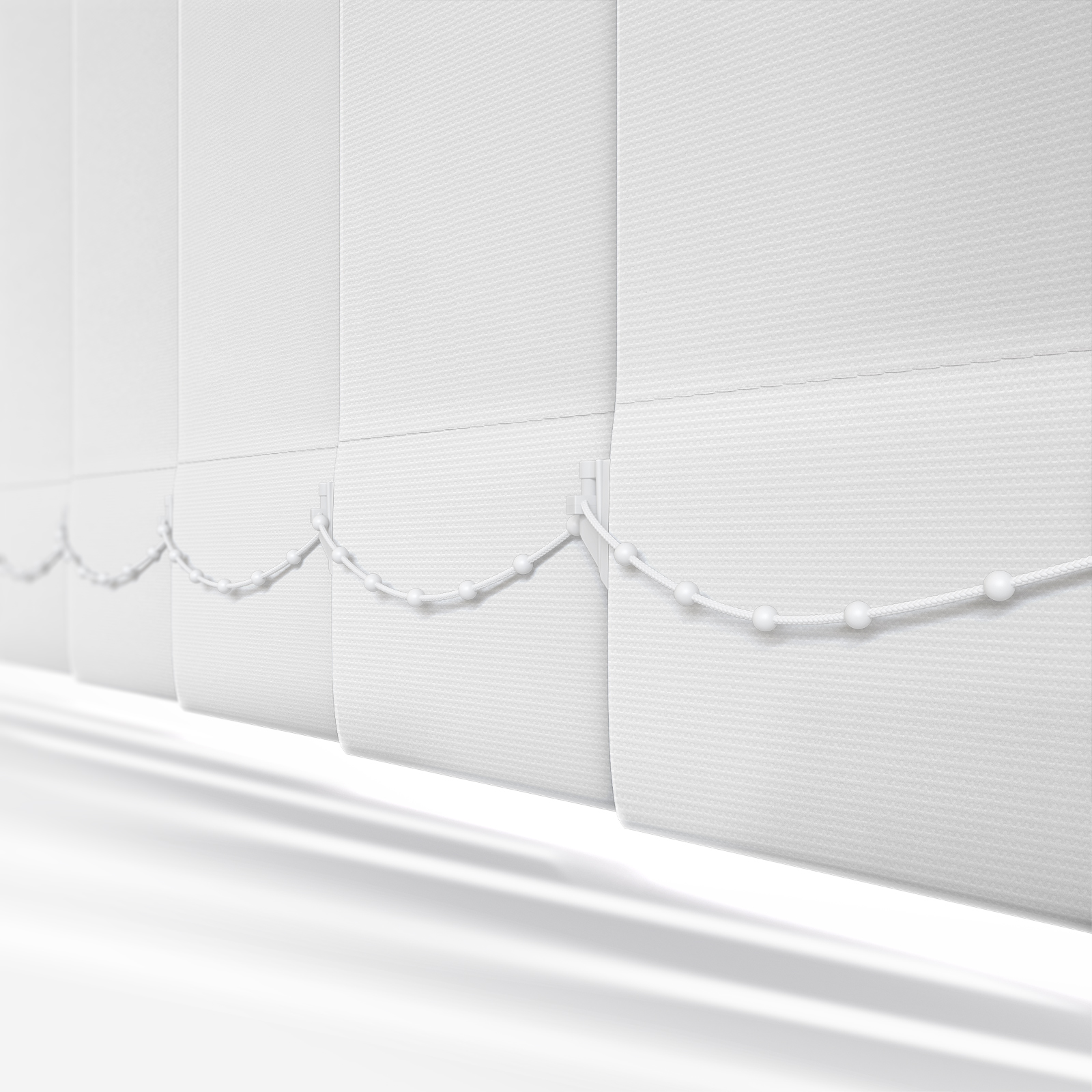 AquaLuxe White Vertical Blind Replacement Slats | Blinds Direct