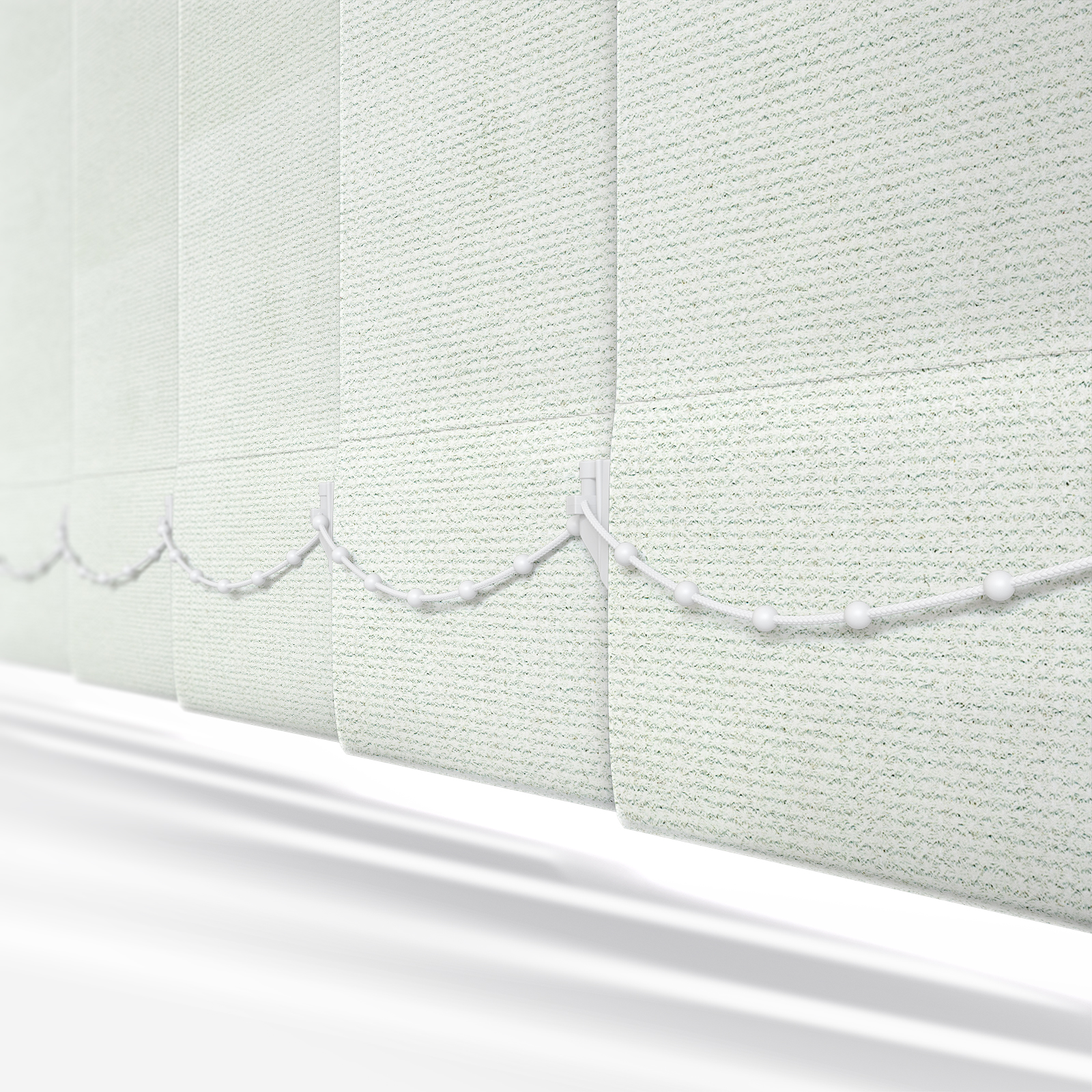 Dapple SPC White Vertical Blind Replacement Slats | Blinds Direct