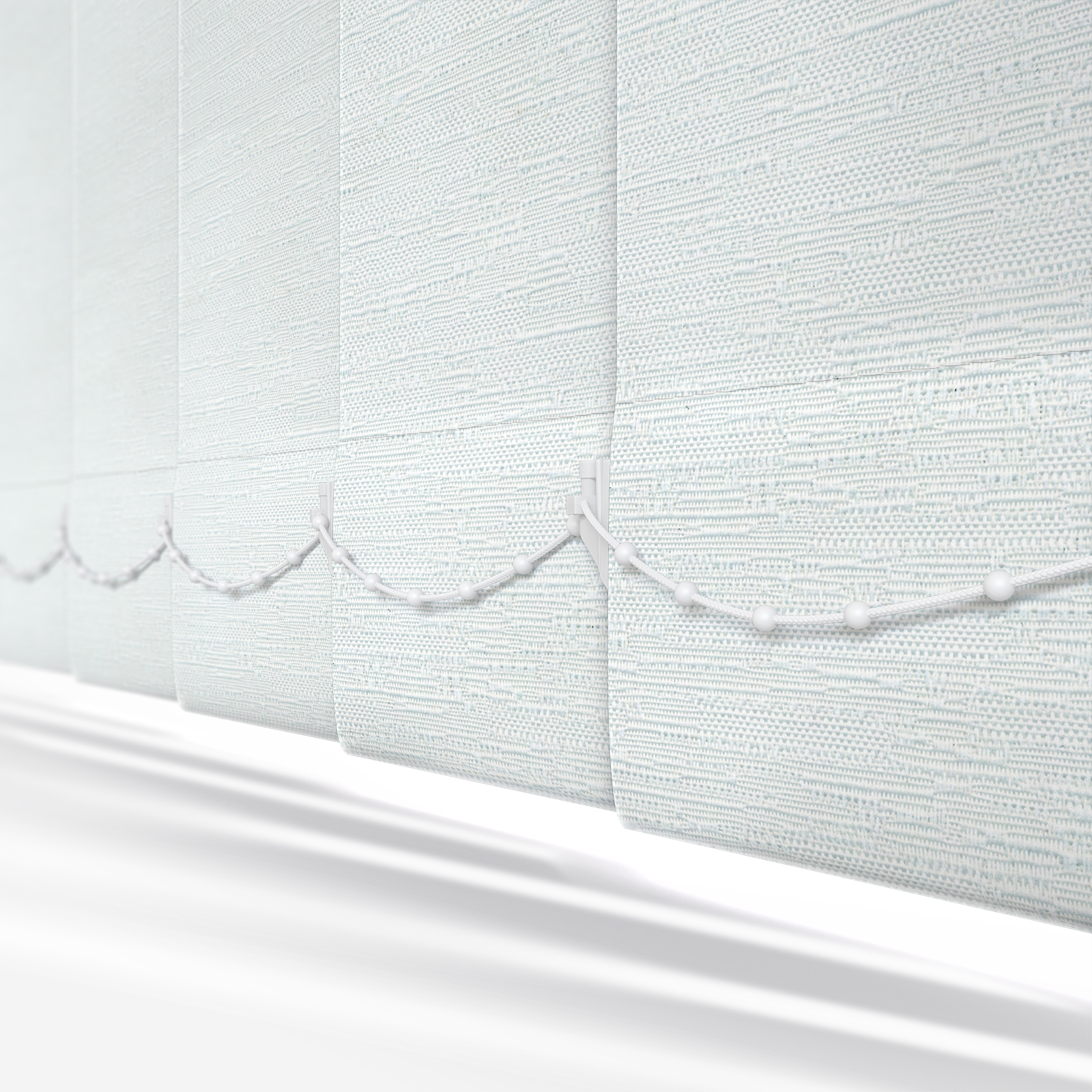 Mistral White Vertical Blind Replacement Slats | Blinds Direct