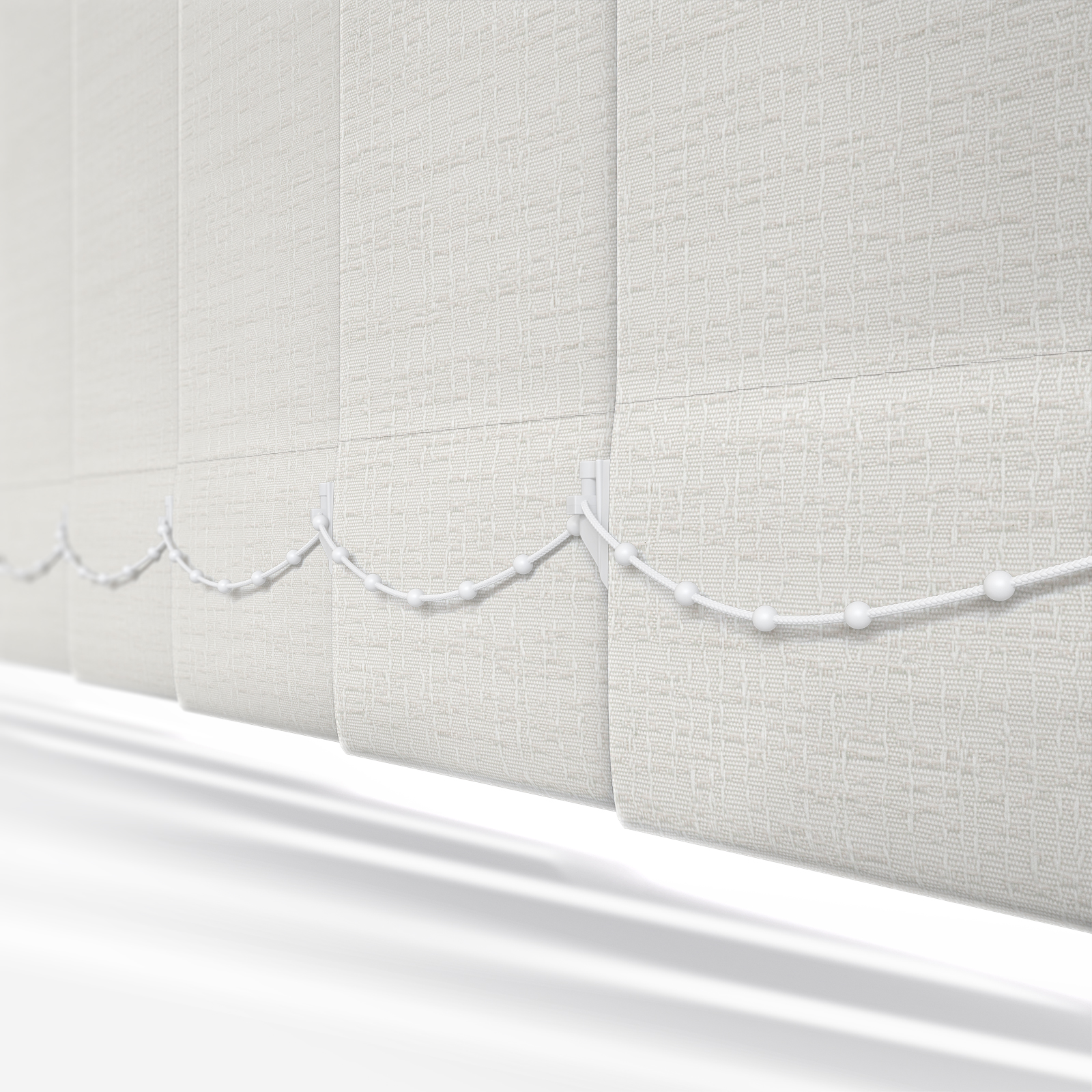Sirocco Cream Vertical Blind Replacement Slats | Blinds Direct