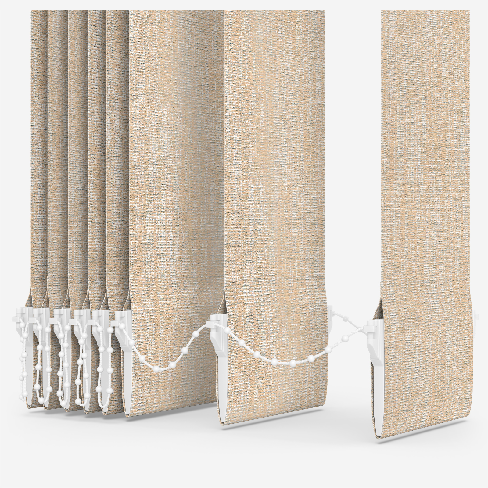 Odin Flax Vertical Blind Replacement Slats | Blinds Direct