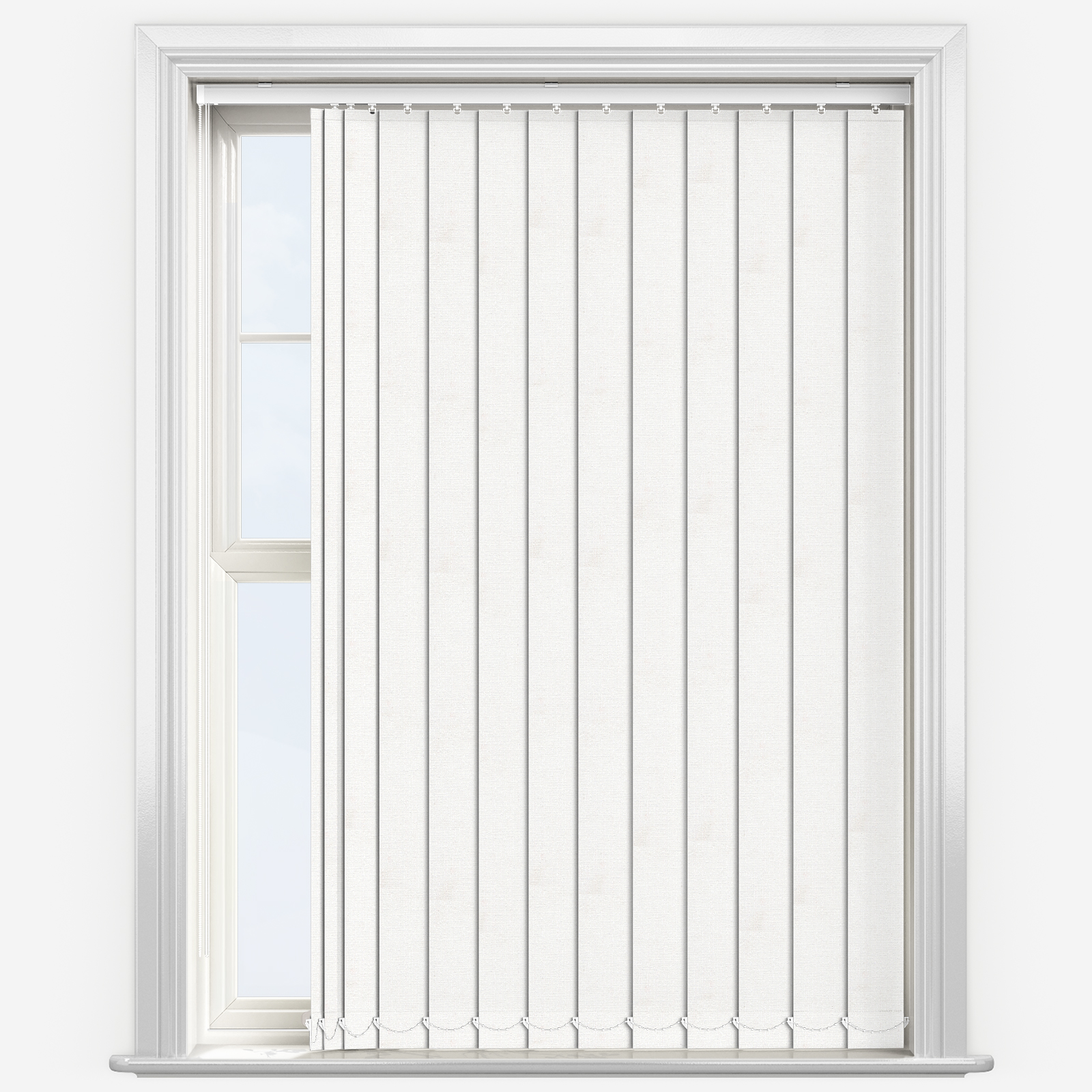 Sirocco White Vertical Blind Replacement Slats | Blinds Direct