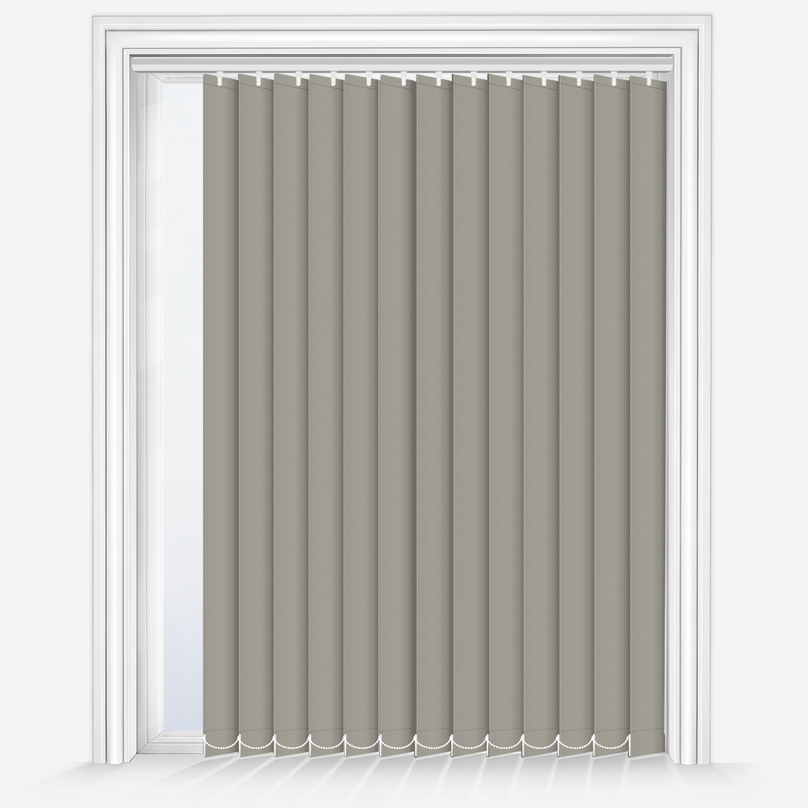 Deluxe Plain Linen Vertical Blind Replacement Slats | Blinds Direct