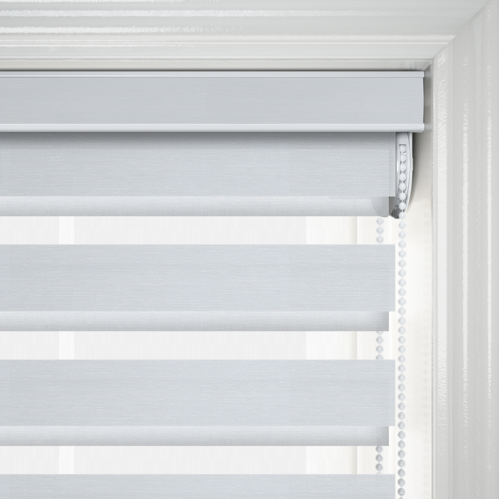 Elegance Bright White Day and Night Blind | Blinds Direct