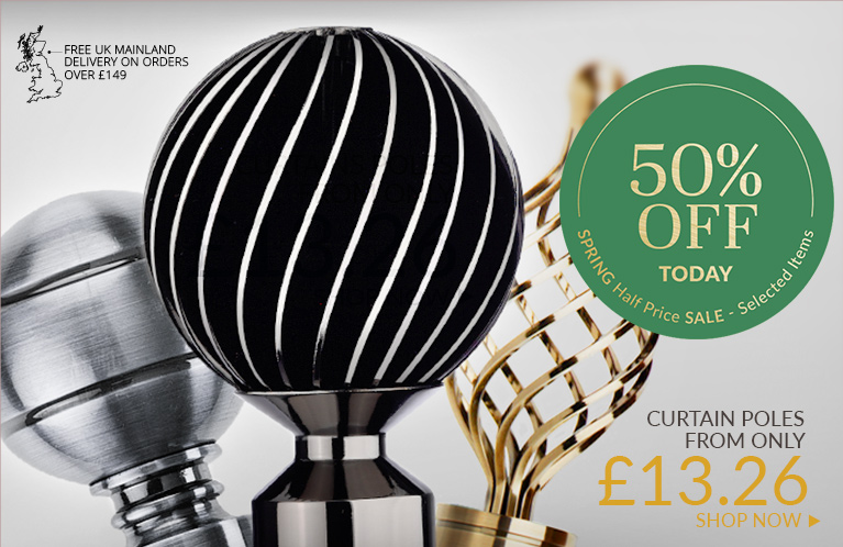 Curtain Poles and Rails from Poles Direct | Poles Direct