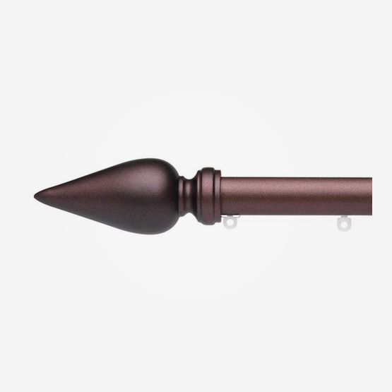 30mm Metropole Bronze Spear Curtain Pole | Poles Direct