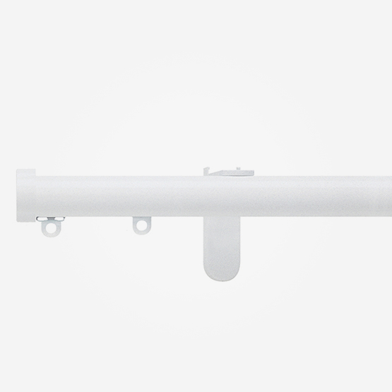 Silent Gliss 30mm Metropole White Curtain... | Poles Direct