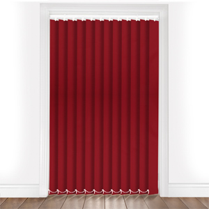 Elite Blackout Red Vertical Blind | Wilsons Blinds